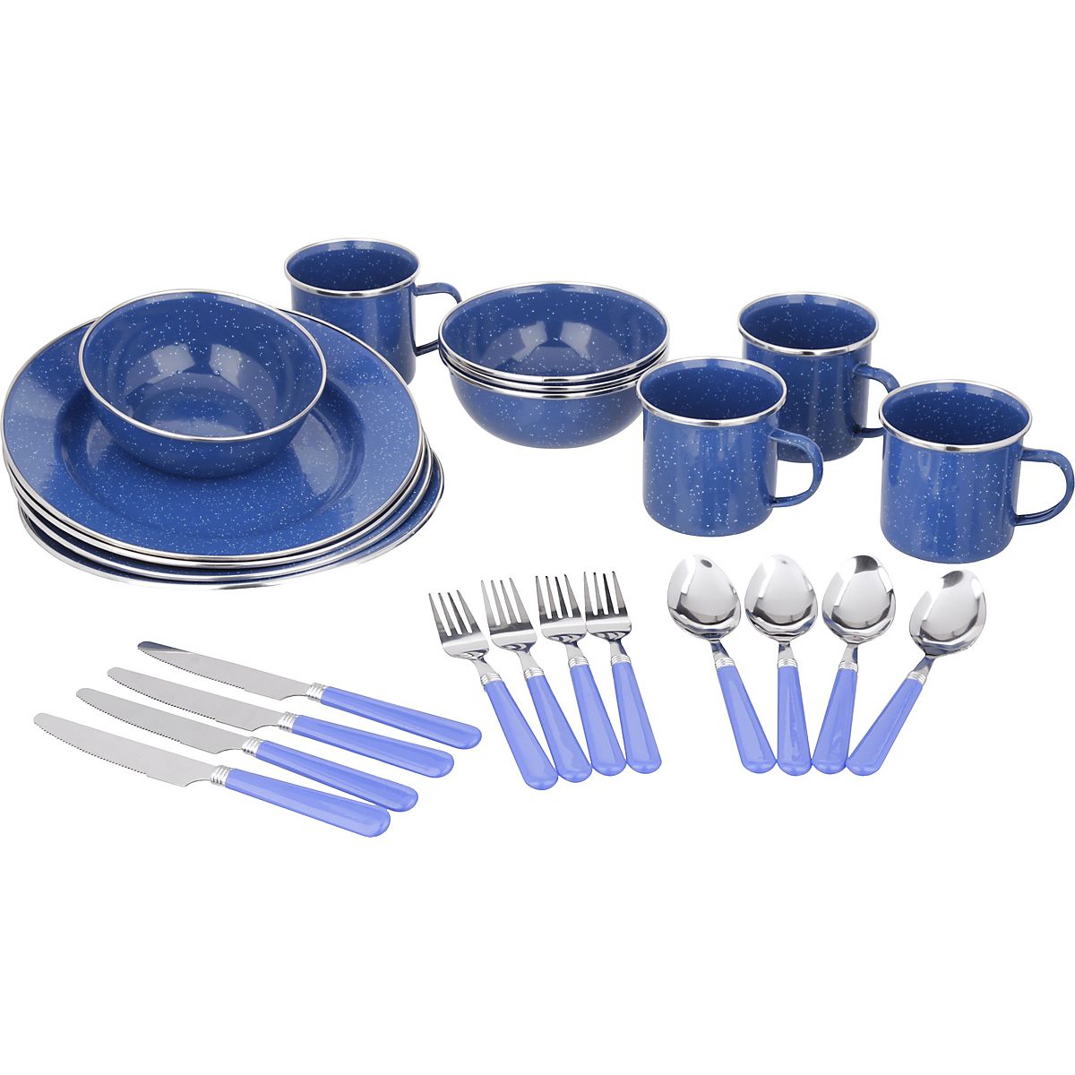 Magellan Deluxe Enamel Tableware 24-Piece Set | Academy
