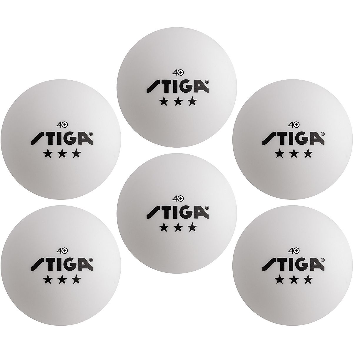 Stiga 3-Star Table Tennis Balls 6-Pack | Academy