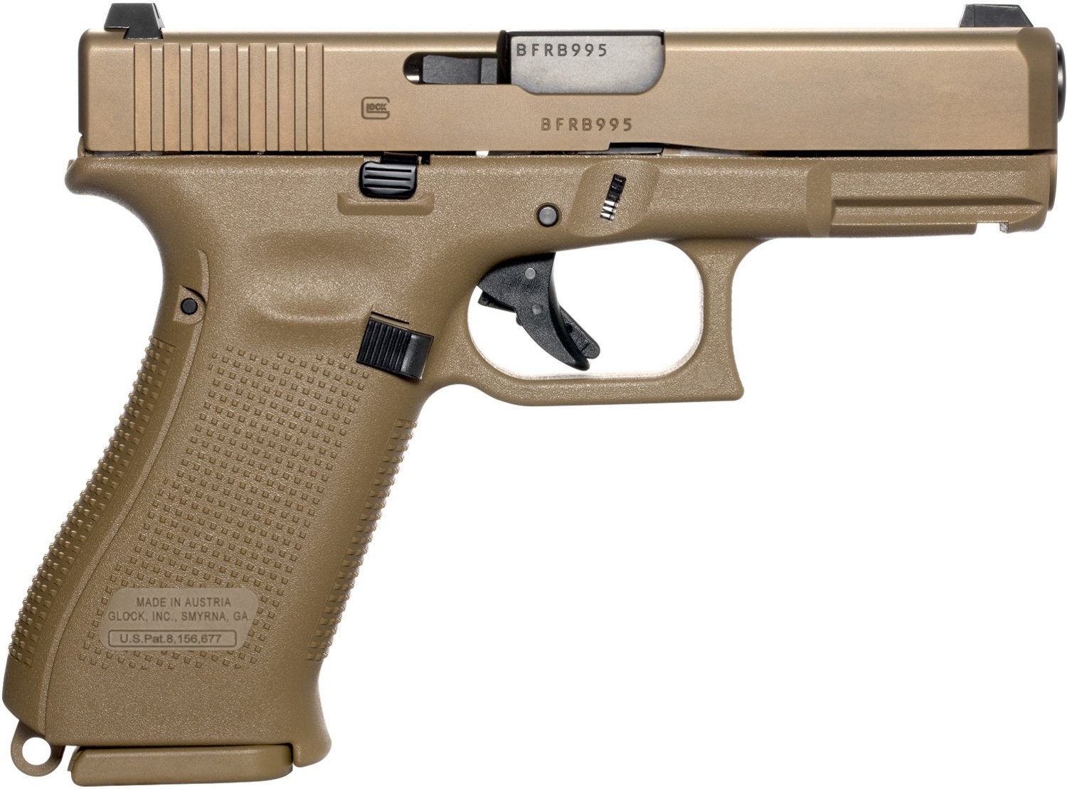 GLOCK 19 G19X Gen5 NS 9mm Compact 17 Round Pistol Academy