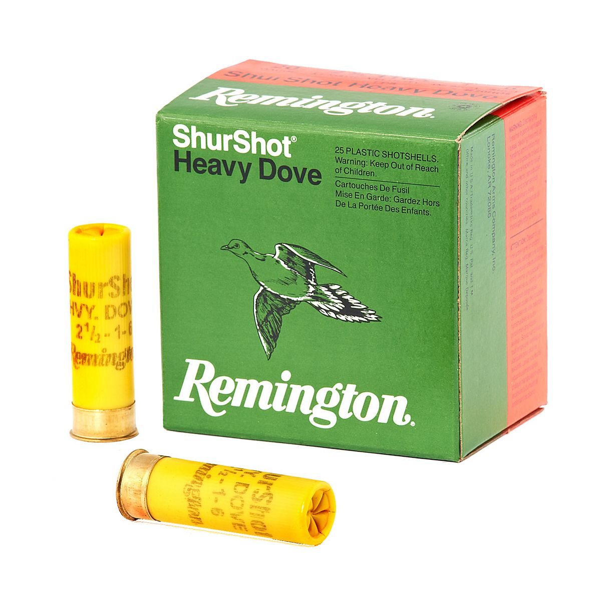 Remington ShurShot Heavy Dove 20 Gauge 6 Shot Shotshells - 25 Rounds ...
