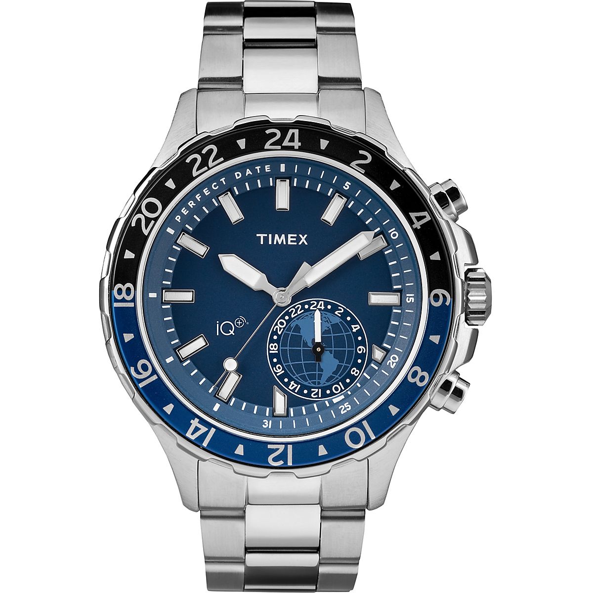 Timex Men's IQ+ Move Multi-Time Zone Full-Size Watch | Academy