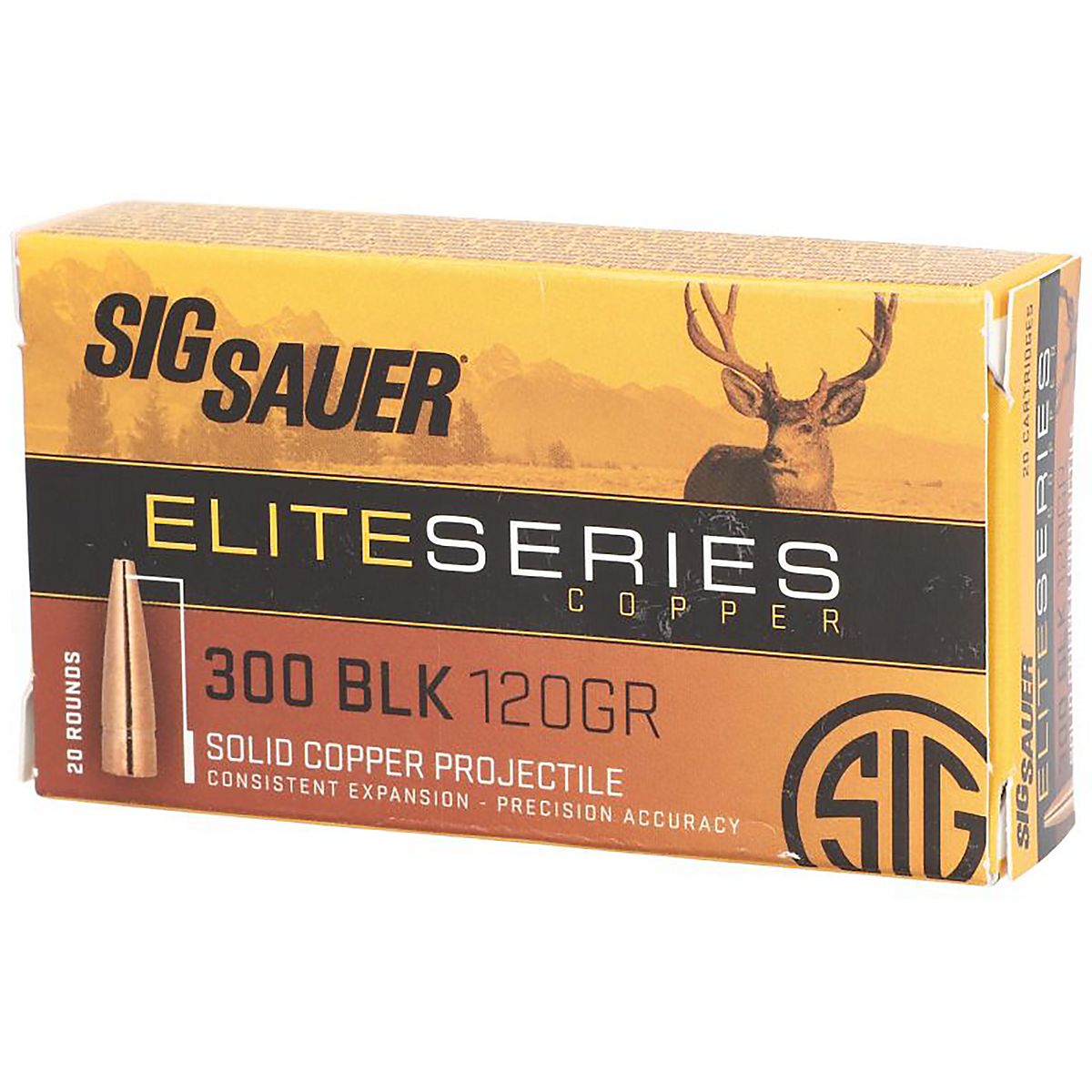 SIG SAUER Elite Performance Hunting .300 AAC Blackout 120-Grain ...