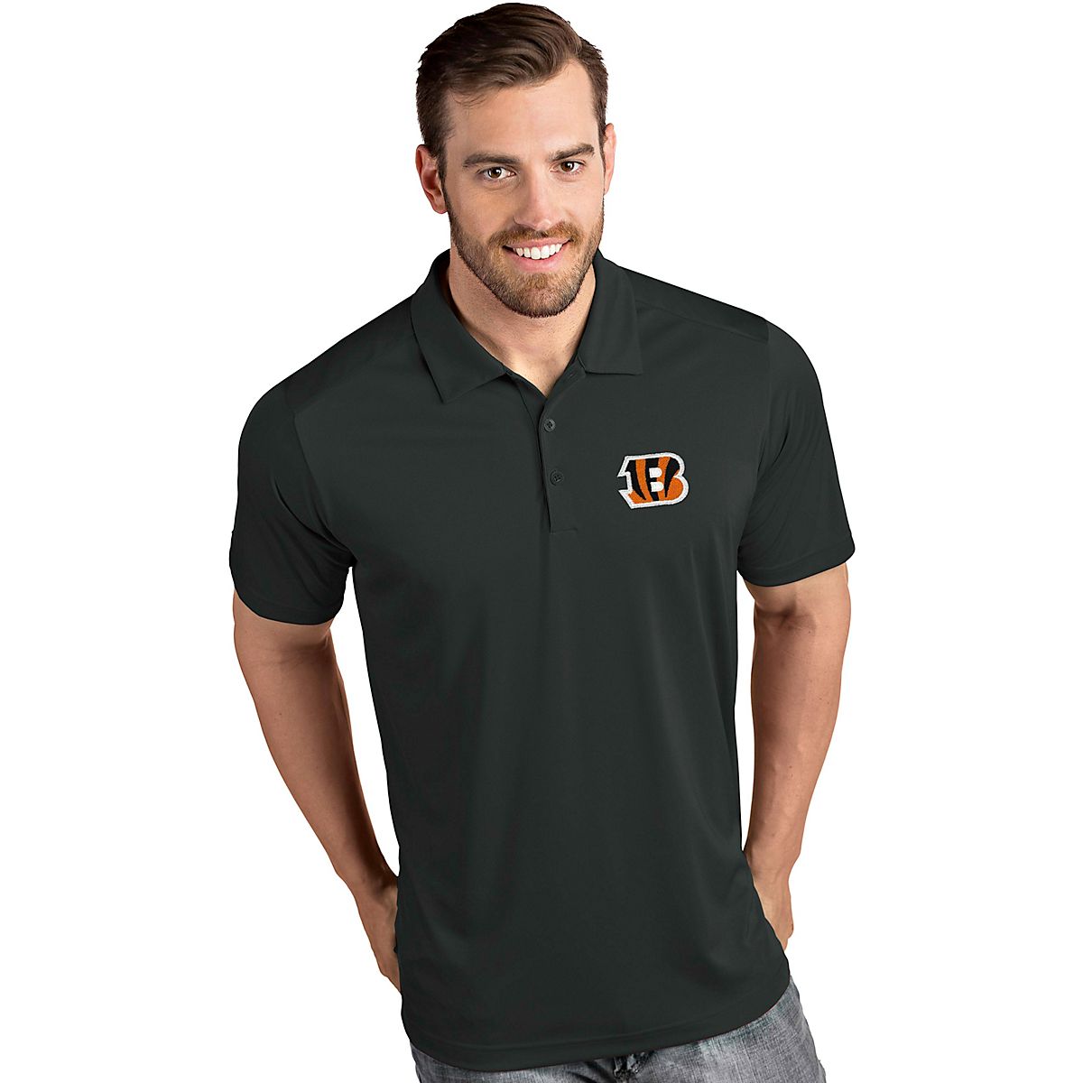 Antigua Men's Cincinnati Bengals Tribute Polo Shirt | Academy