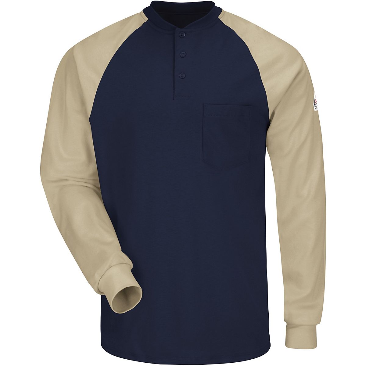 Bulwark Women's Flame Resistant Tagless Henley Long Sleeve Work Shirt ...