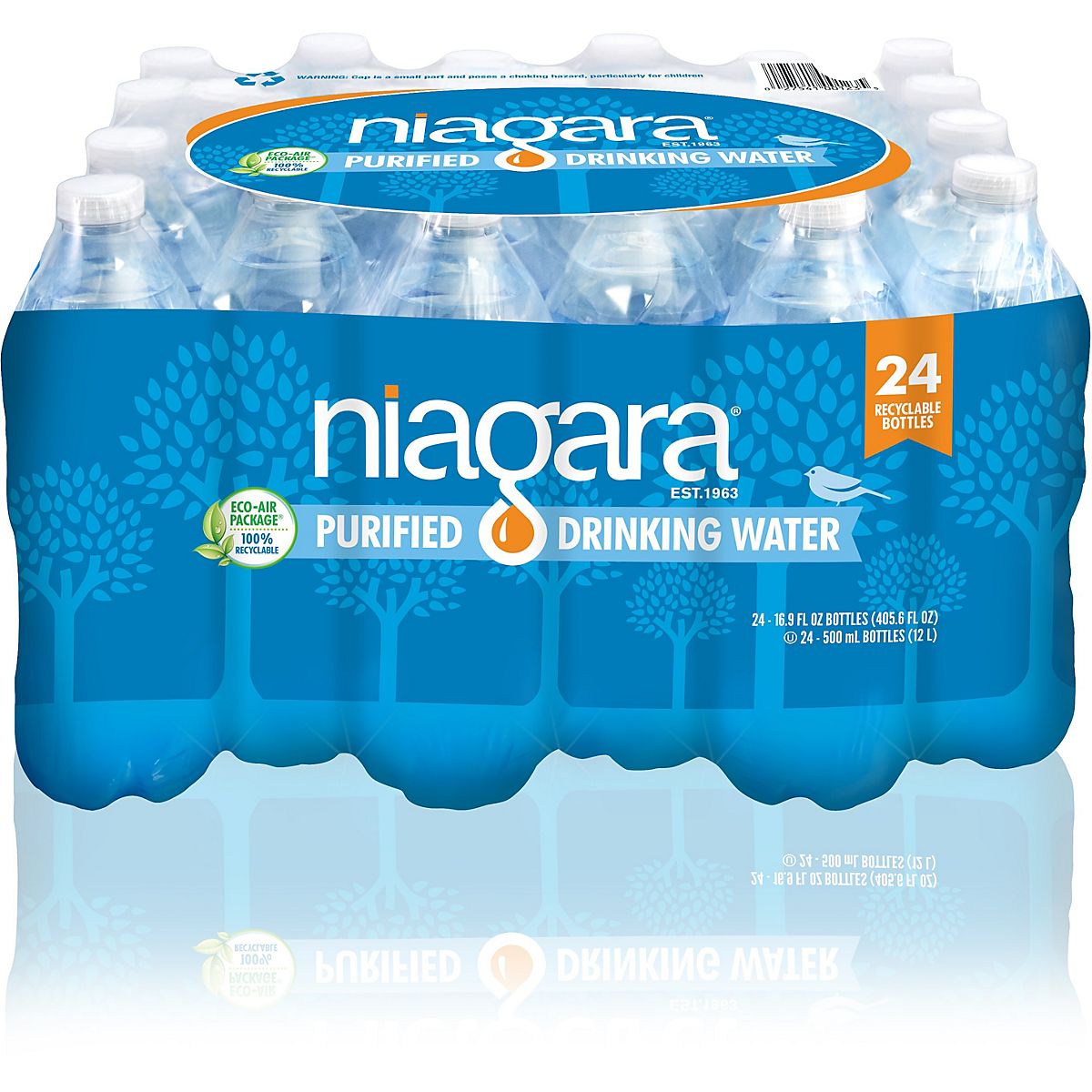 Niagara 0.5L Purified Bottled Water 24-Pack | Academy
