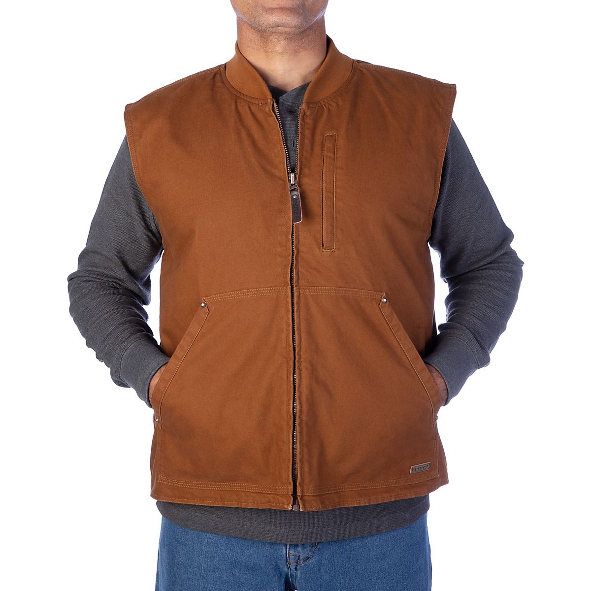 Smith's Workwear Men's Sherpa Lined Duck Canvas Work Vest | Academy