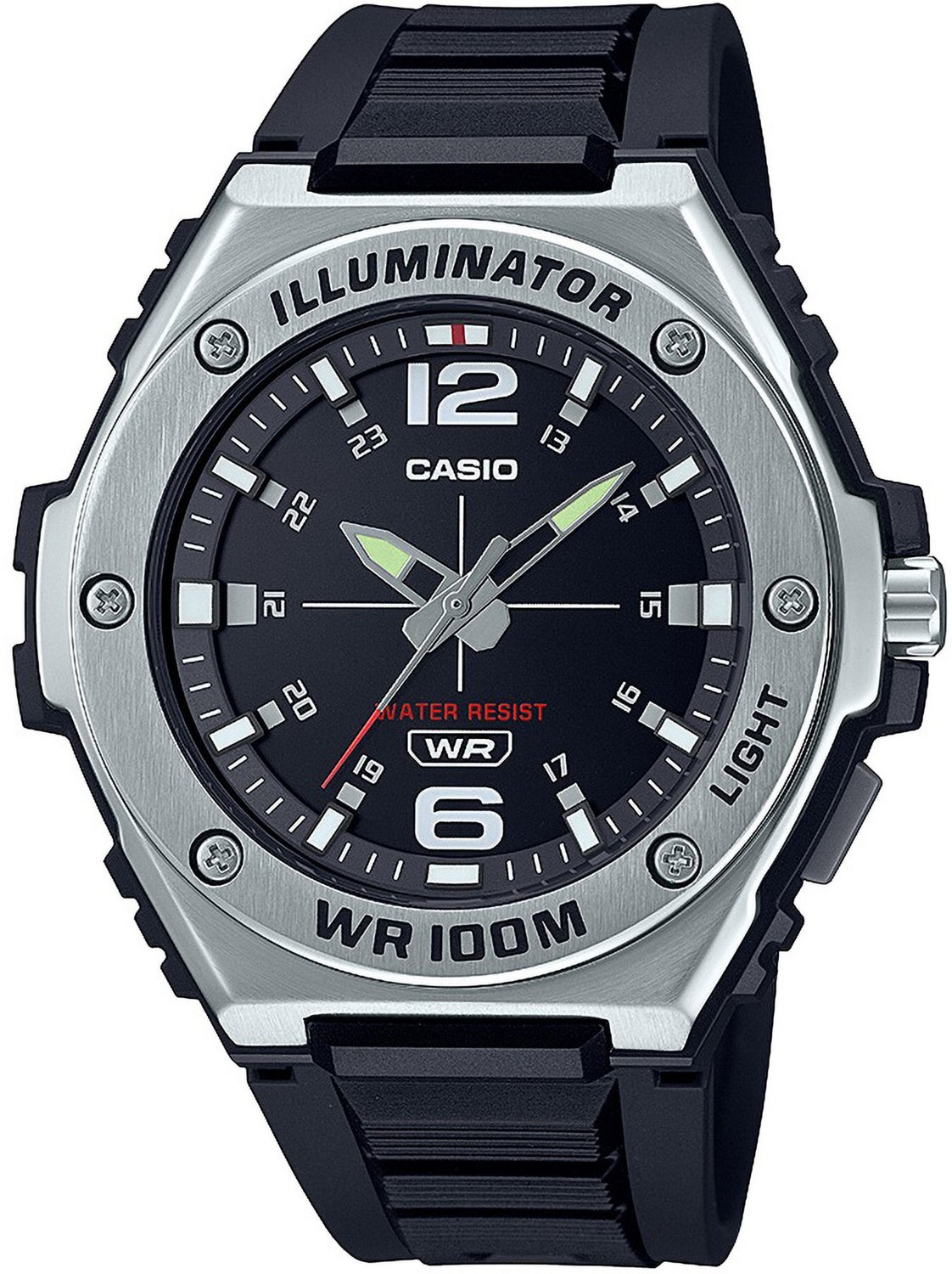 Casio Men s Illuminator Stainless Analog Watch Academy