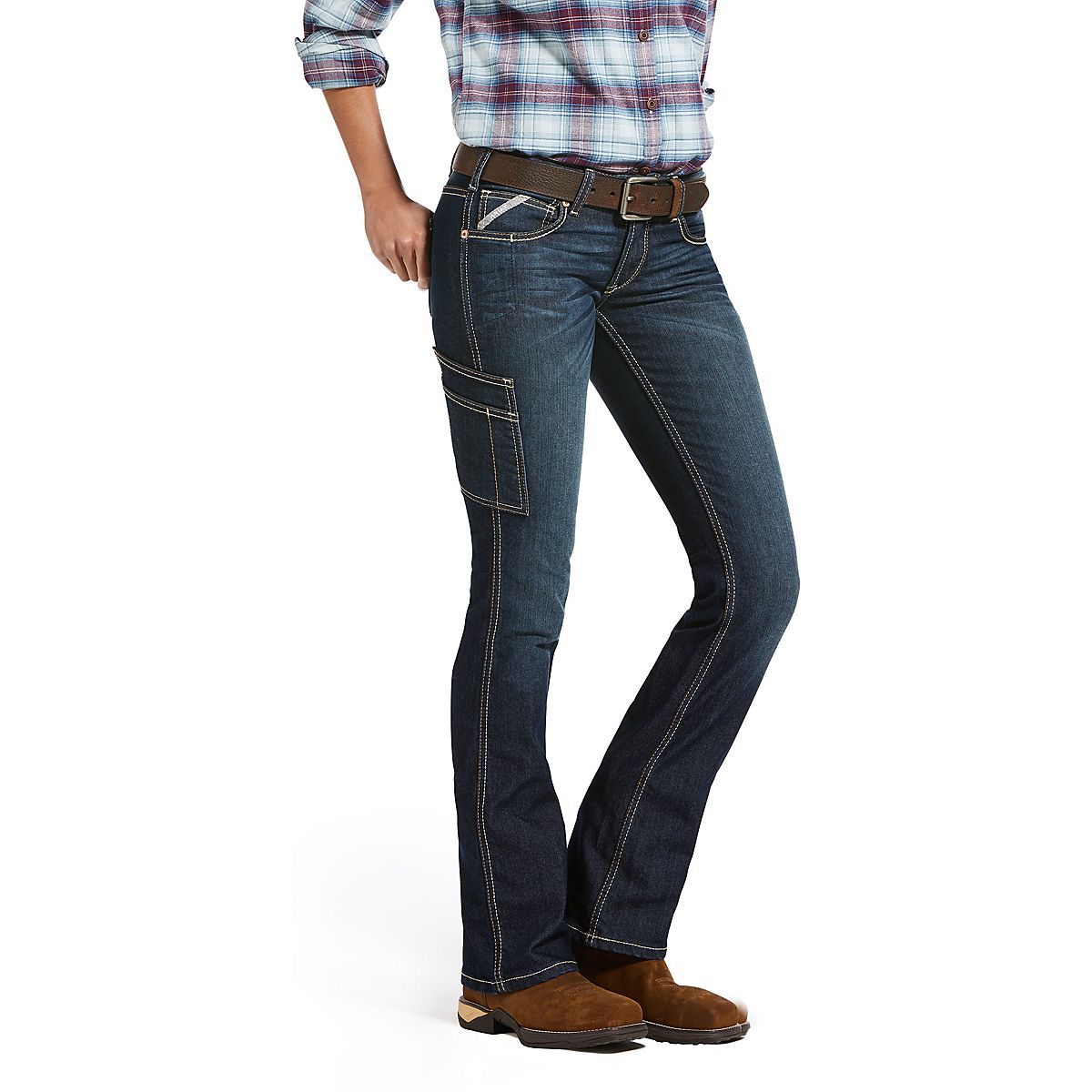 Ariat Women's Rebar DuraStretch Riveter Boot Cut Work Jeans | Academy