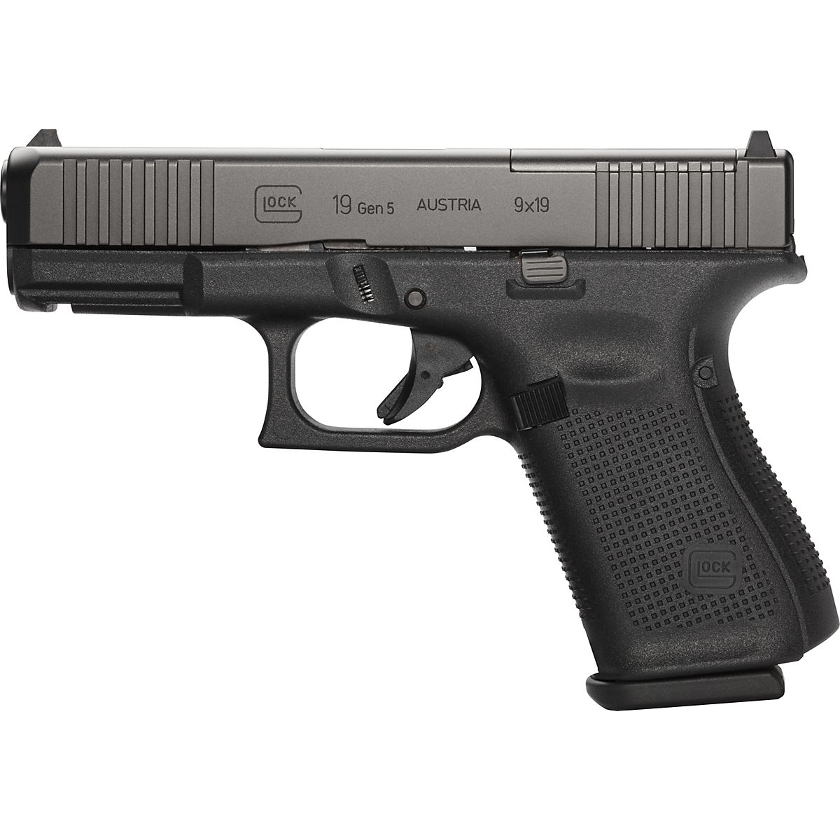 GLOCK 19 - G19 Gen5 Compact MOS AUT 9mm Luger Centerfire Pistol | Academy