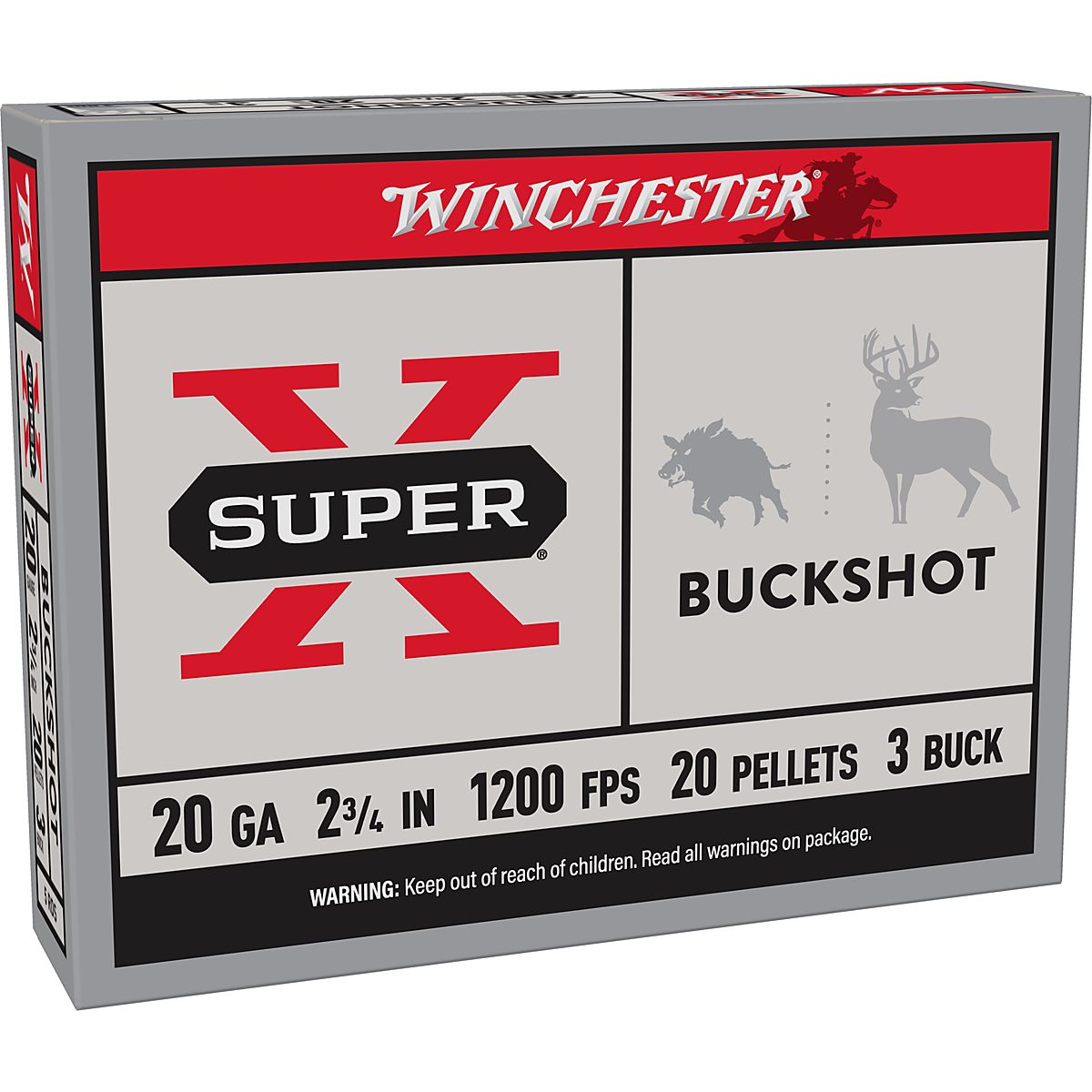Winchester Super-X 20 Gauge Buckshot Load Shotshells - 5 Rounds | Academy