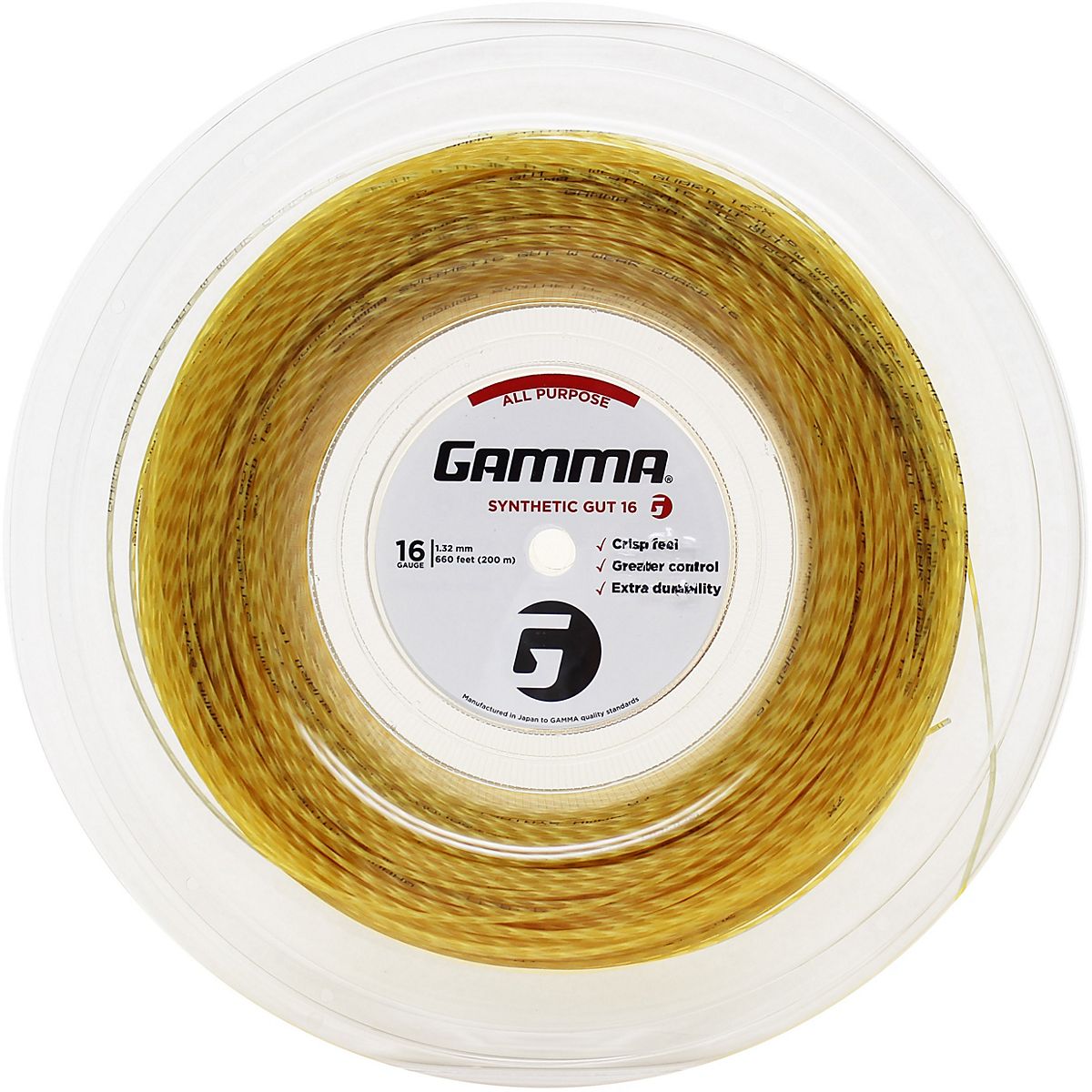 Gamma Synthetic Gut 16 Gauge Tennis String Reel | Academy