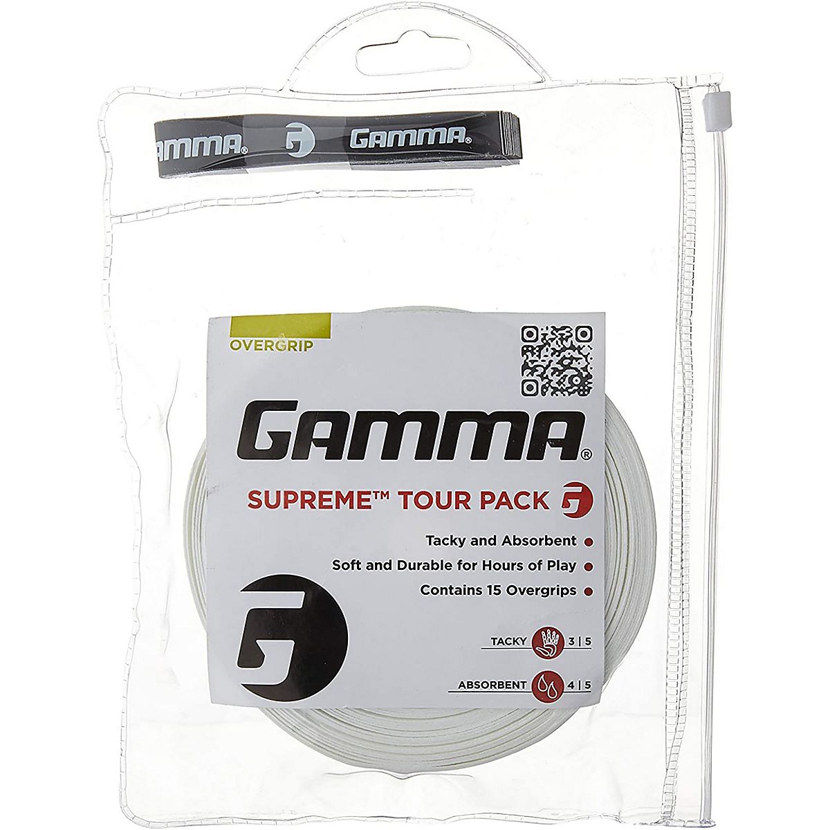 Gamma Supreme Overgrip 15-Piece Tour Pack | Academy