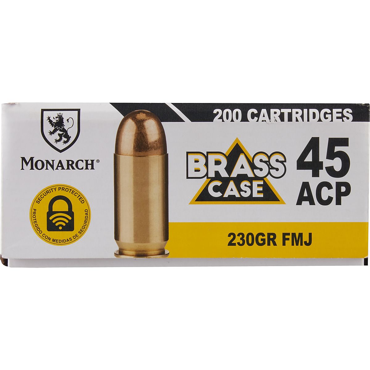 Monarch .45 ACP 230-Grain Brass Ammunition - 200 Rounds | Academy