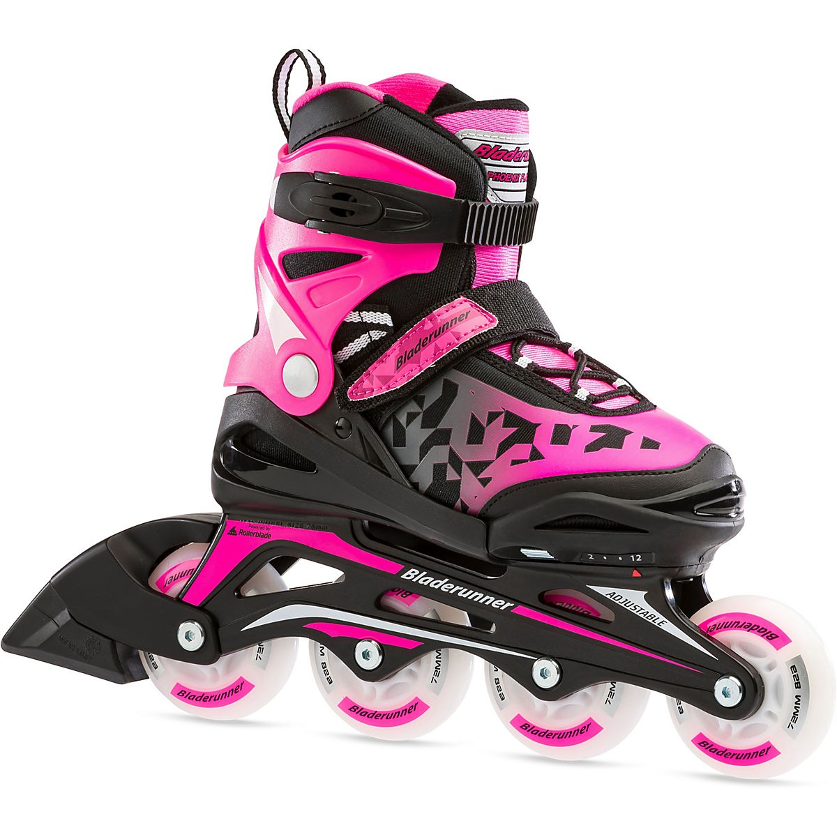 Rollerblade Girls' Phoenix Flash 12J-2 Adjustable LED In-Line Skates ...