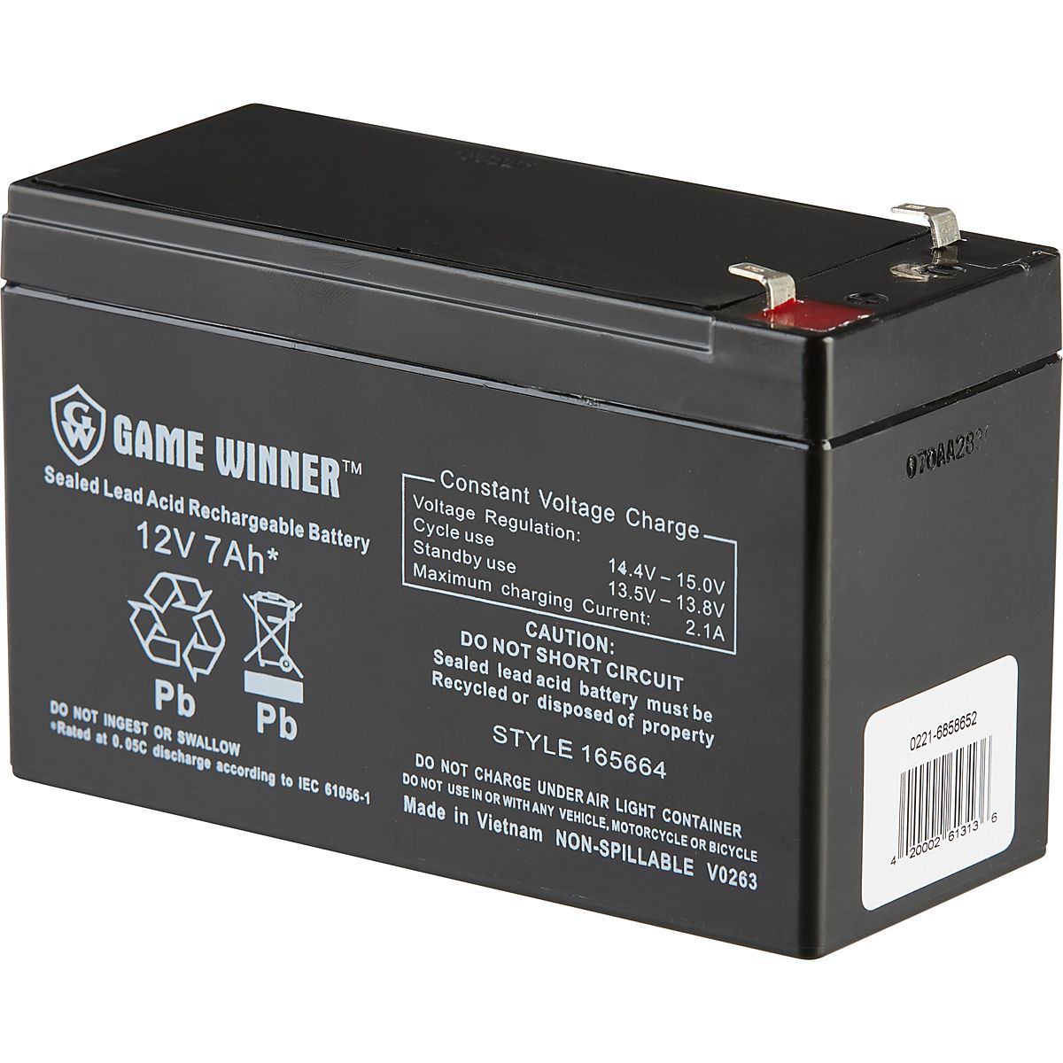 Game Winner 12V 7 Ah Rechargeable Battery | Academy