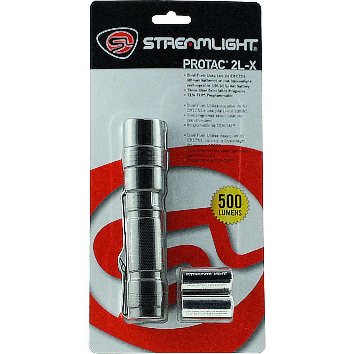 Streamlight ProTac 2L-X Multi-Fuel 500 Lumens Tactical Flashlight | Academy