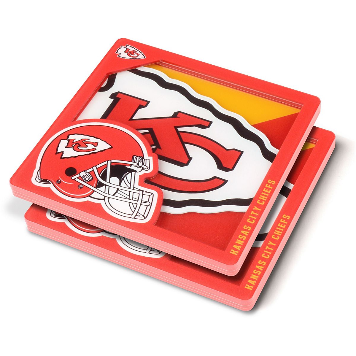 YouTheFan Kansas City Chiefs 3D Series Coasters 2-Pack | Academy