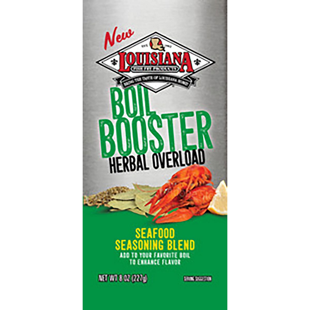 Louisiana Fish Fry Products Boil Booster Herbal Overload 8 oz Seasoning ...