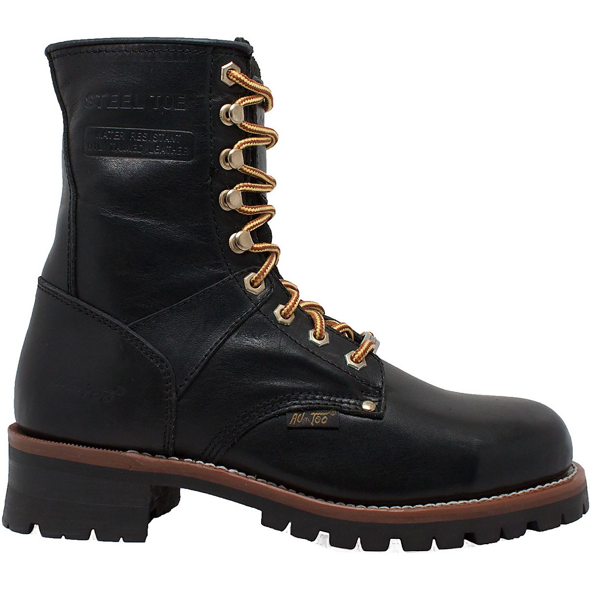 AdTec Men's Full Grain Steel Toe Logger Boots | Academy