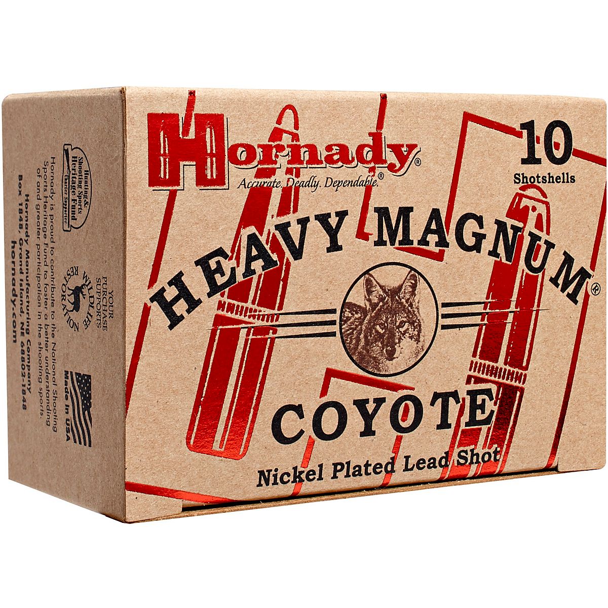Hornady Heavy Magnum Coyote 12-Gauge 3 in BB Shotshells - 10-Rounds ...