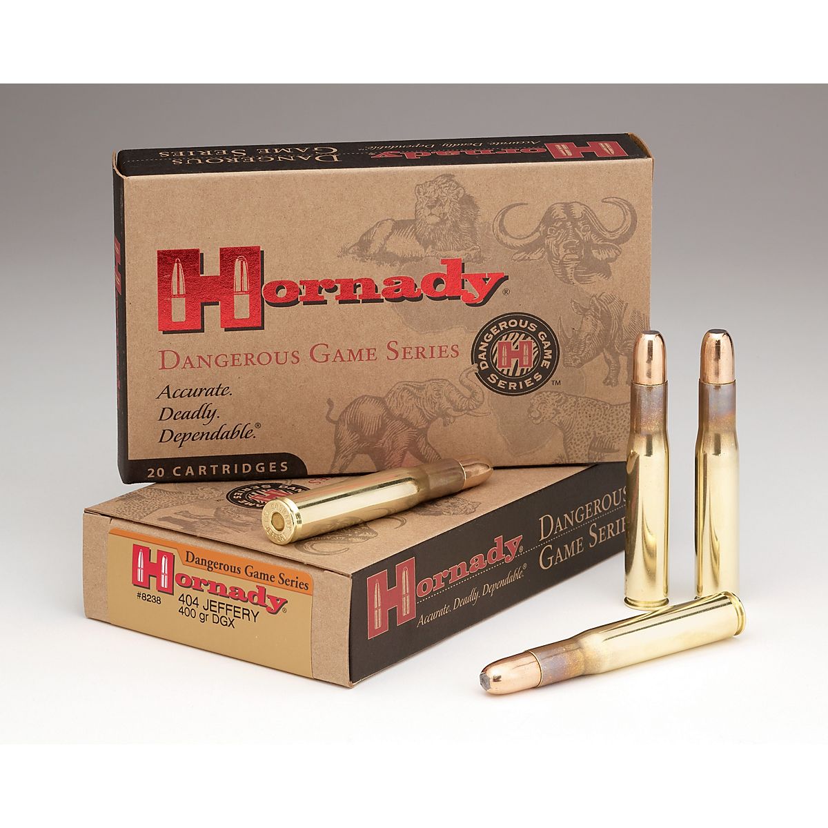 Hornady Dangerous Game 404 Jeffery 400-Grain Rifle Ammunition - 20 ...