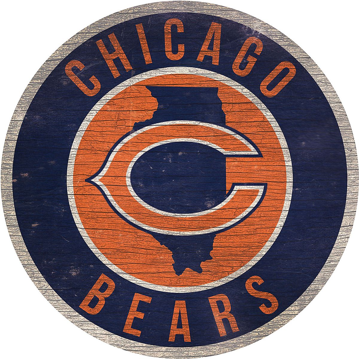 Fan Creations Chicago Bears Circle State Sign | Academy