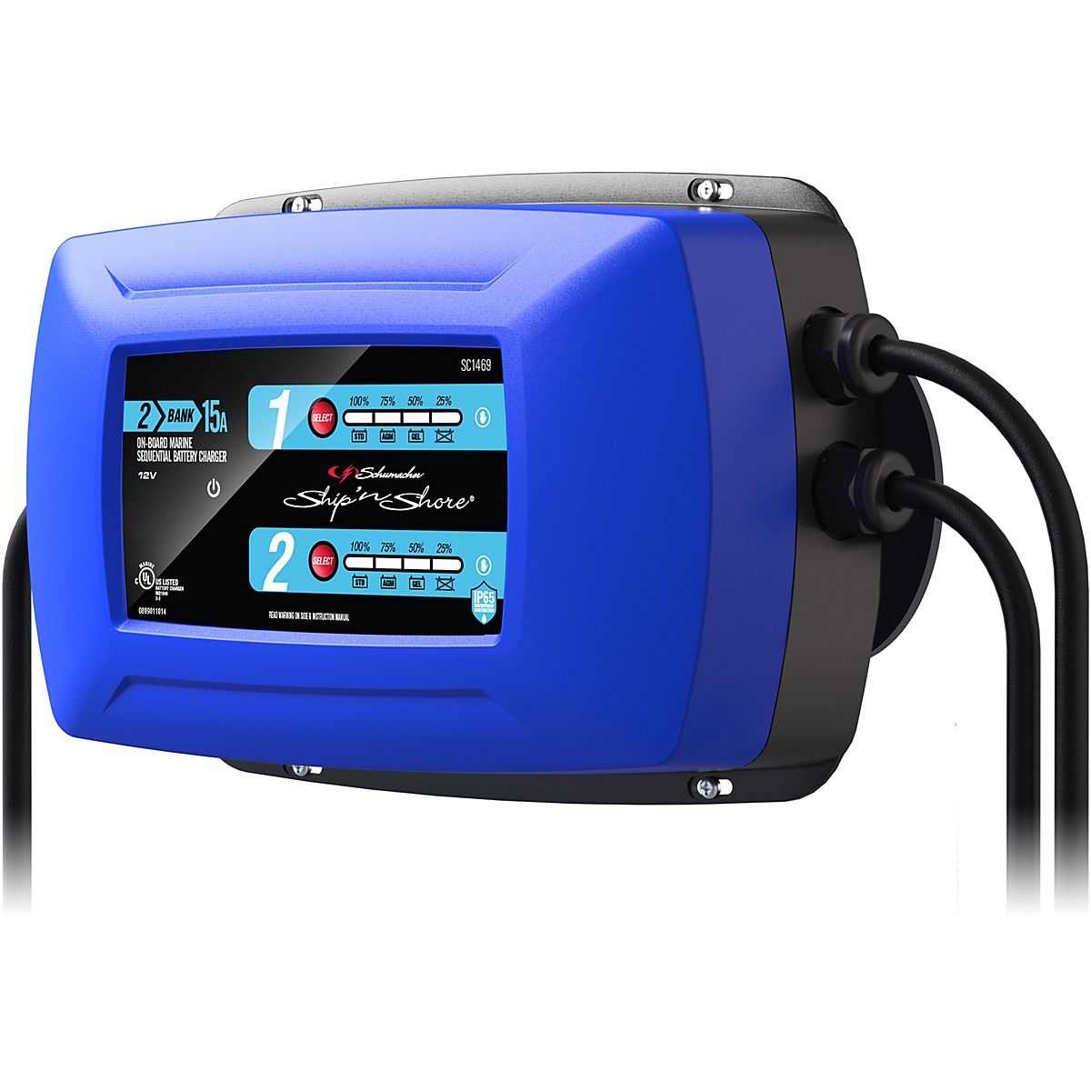 Schumacher Electric 2-Bank 12V Onboard Marine Sequential Battery ...