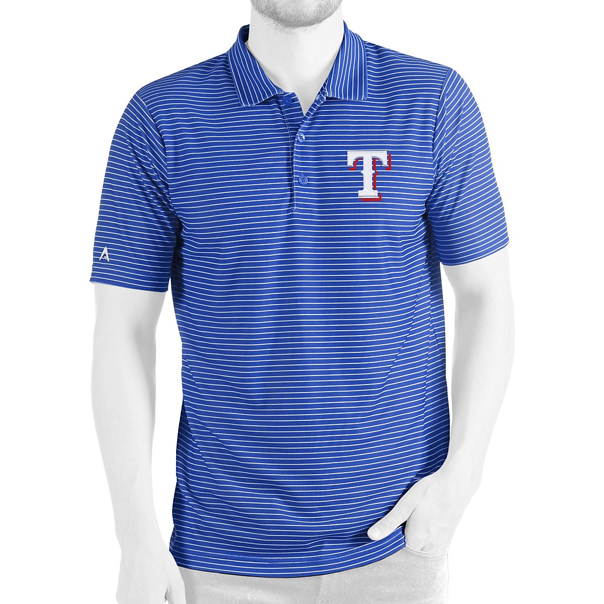 Antigua Men's Texas Rangers Esteem Polo Shirt | Academy