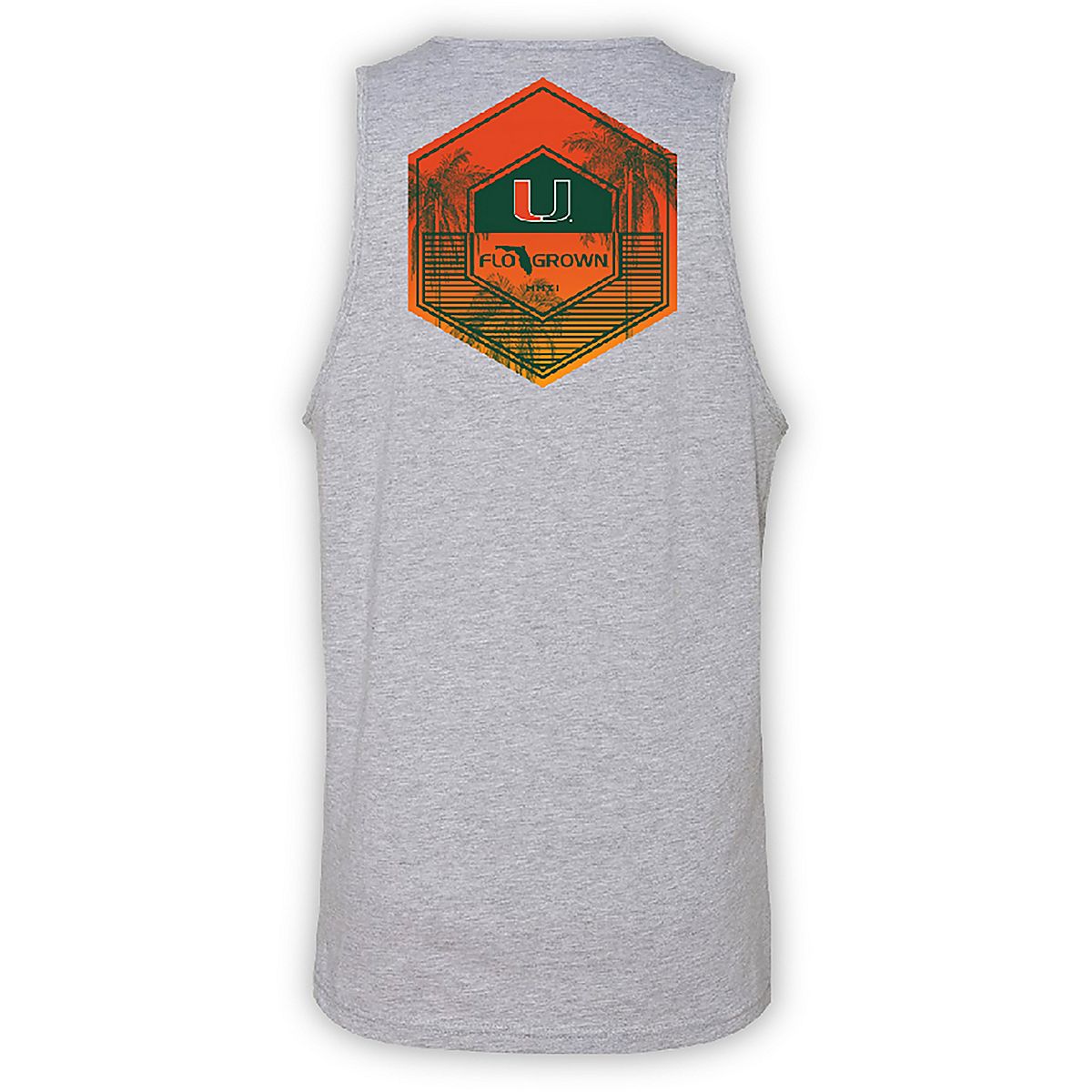 Flogrown Men's University of Miami Polygon Blend Tank Top | Academy