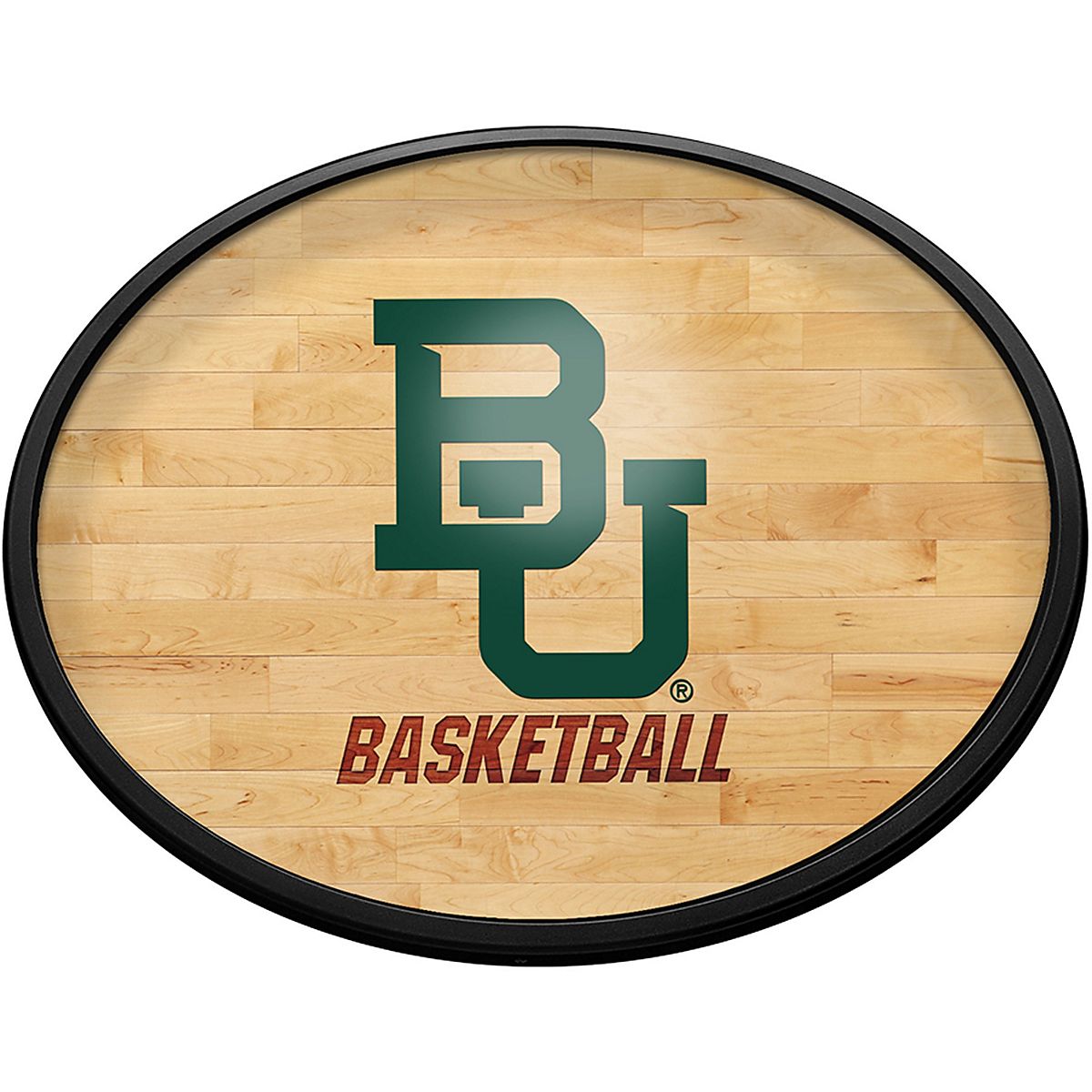 The Fan-Brand Baylor University Hardwood Oval Slimline Lighted Sign ...
