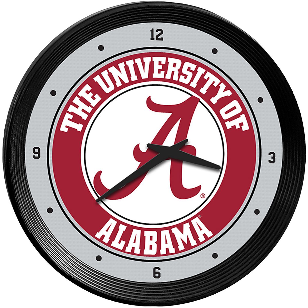 The Fan-Brand University of Alabama Ribbed Wall Clock | Academy