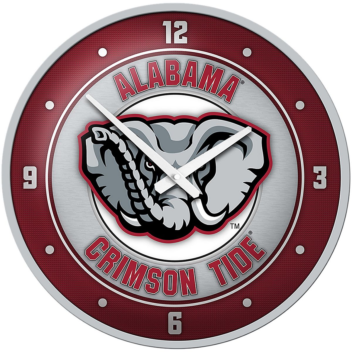 The Fan-Brand University of Alabama Al Logo Modern Disc Clock | Academy