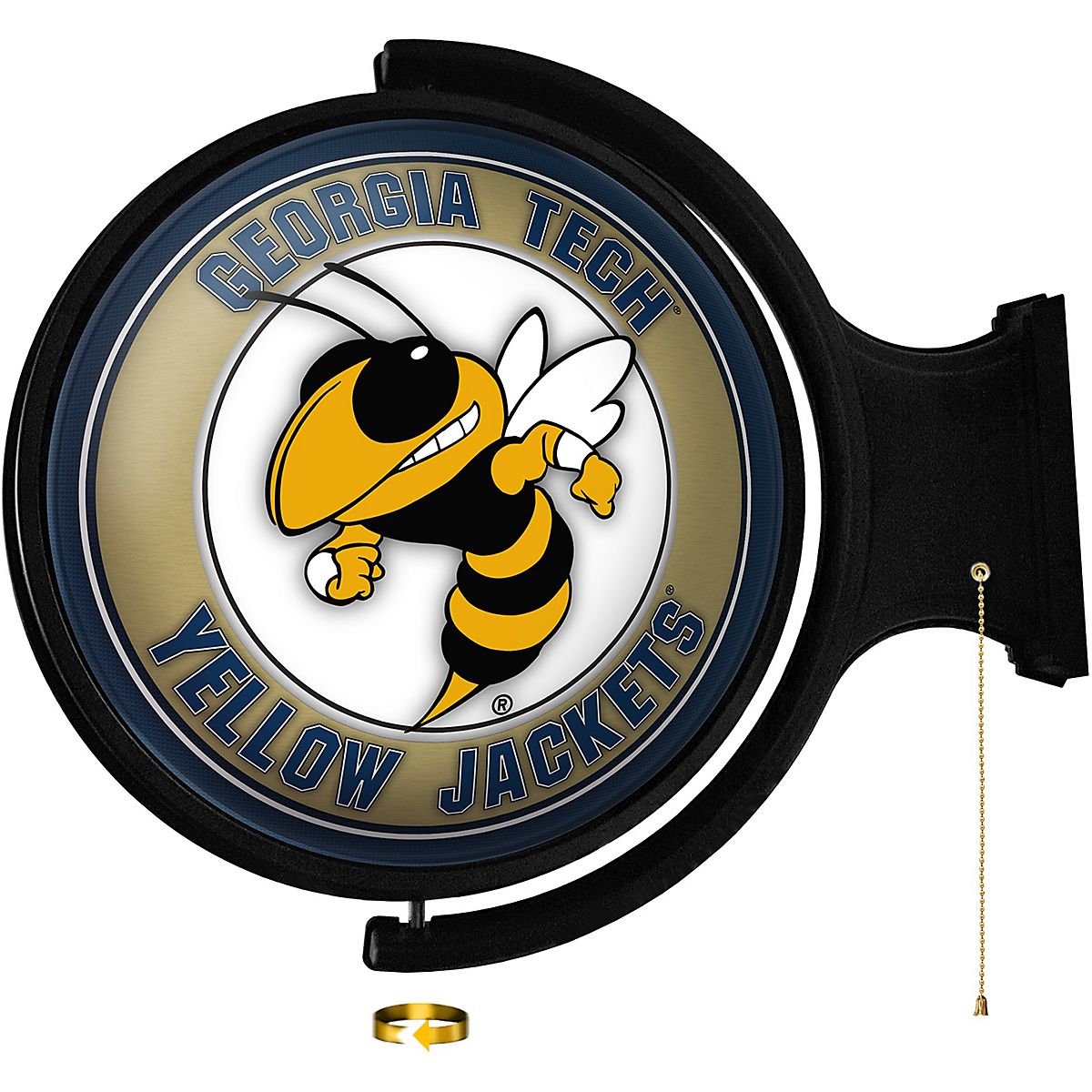 The Fan-Brand Georgia Tech Mascot Round Rotating Lighted Sign | Academy