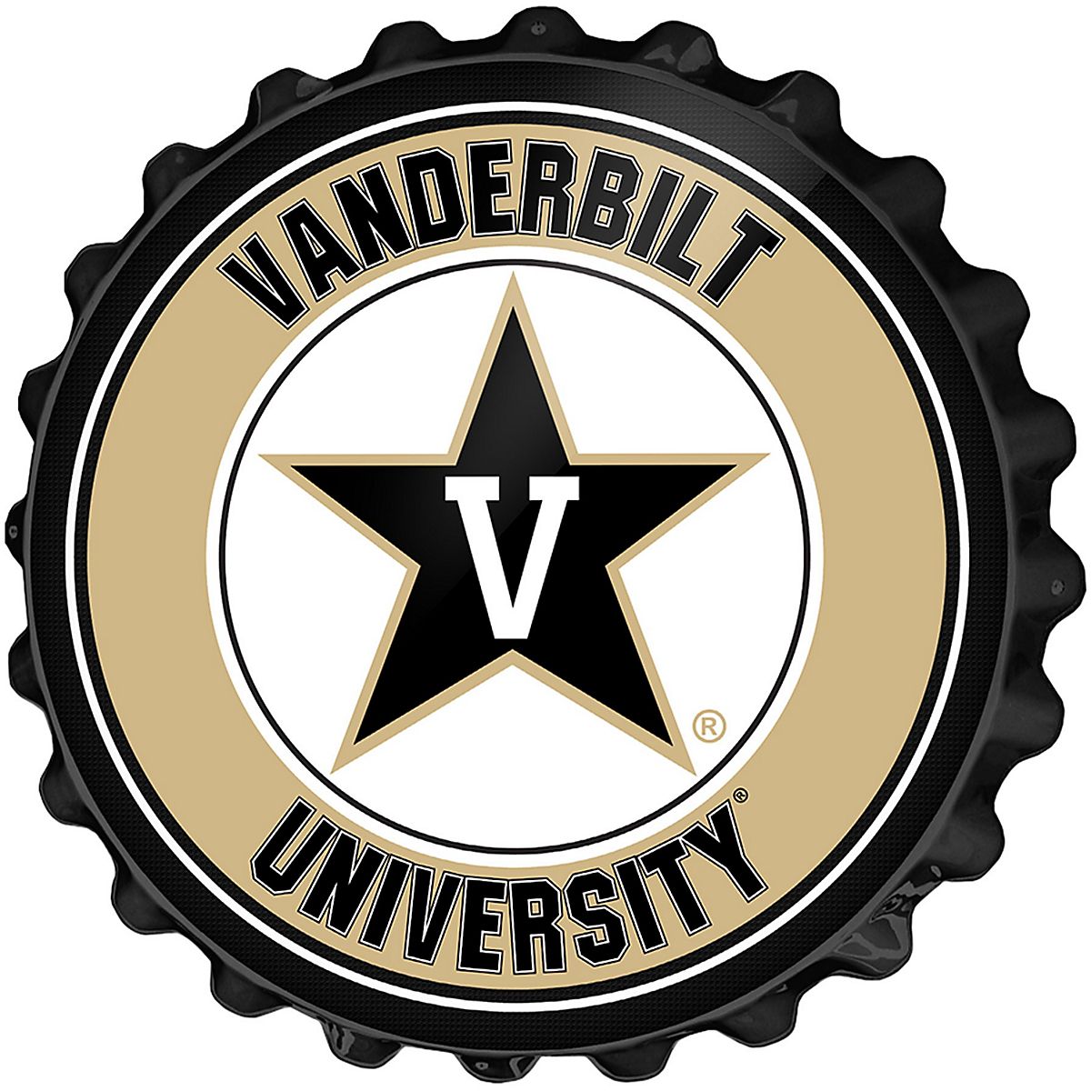 The Fan-Brand Vanderbilt University Bottle Cap Wall Sign | Academy