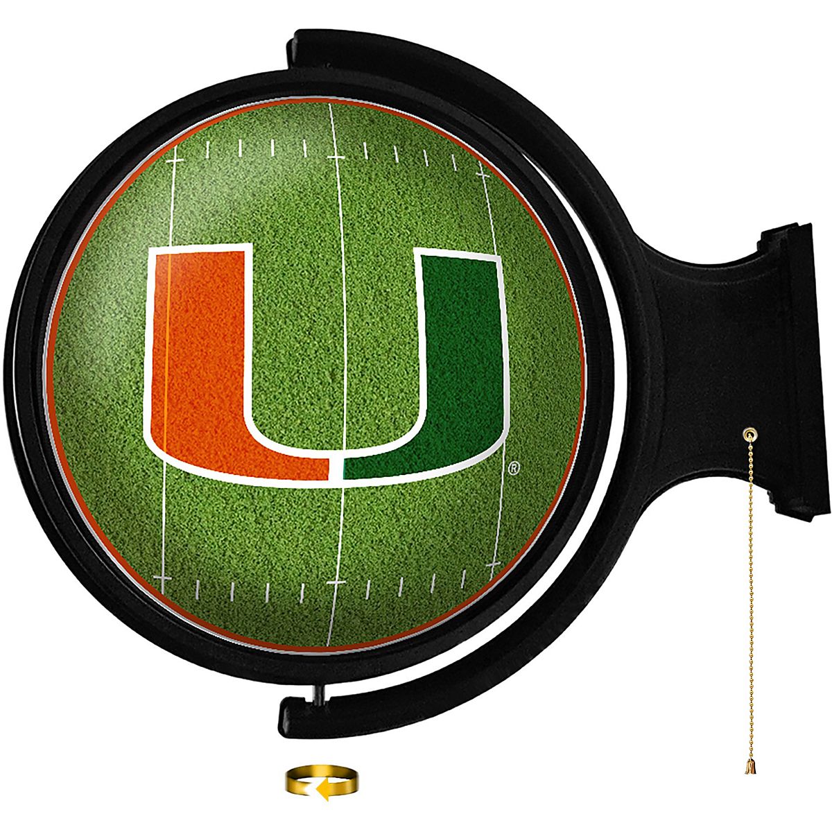 The Fan-Brand University of Miami On the 50 Rotating Lighted Sign | Academy