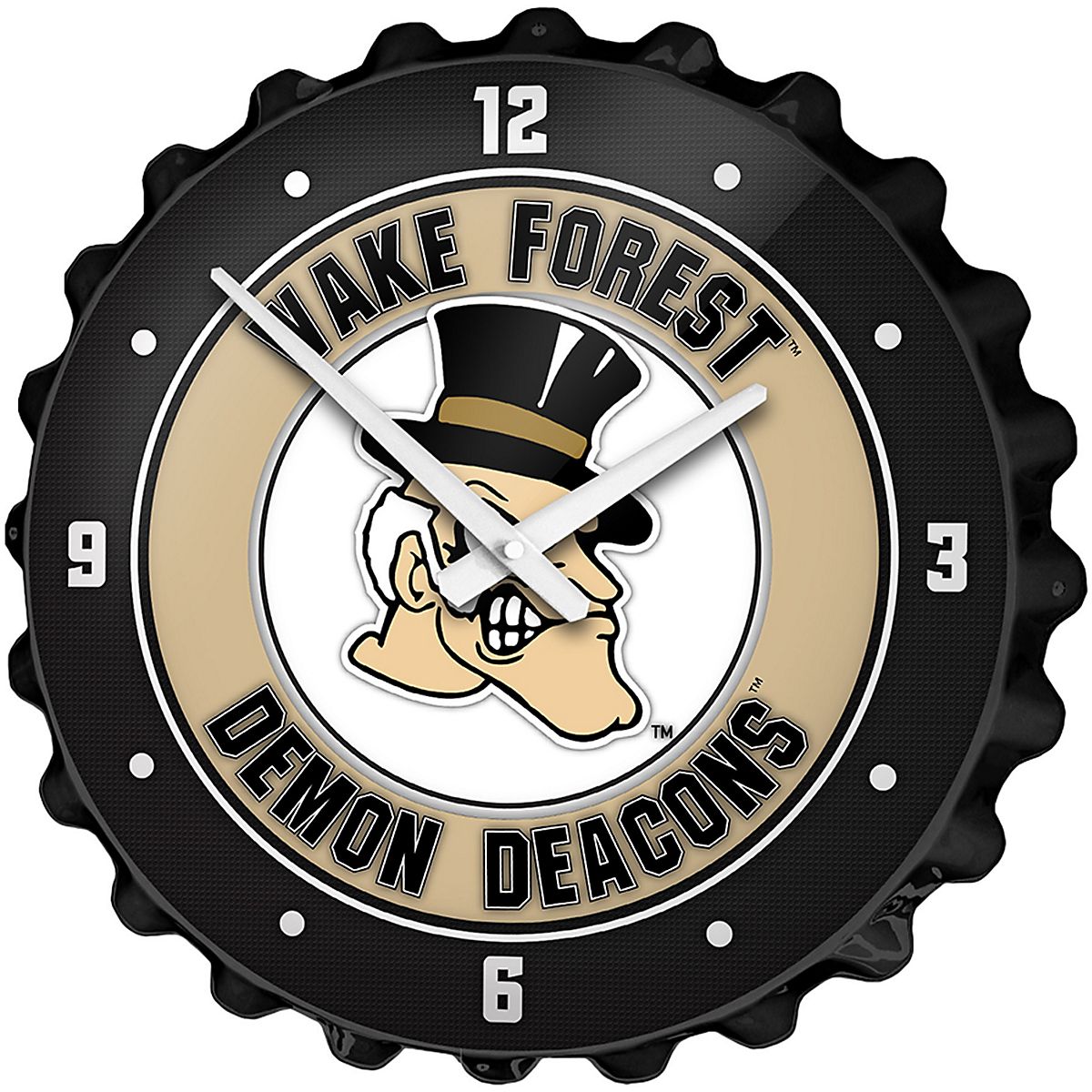 The Fan-Brand Wake Forest University Mascot Bottle Cap Clock | Academy