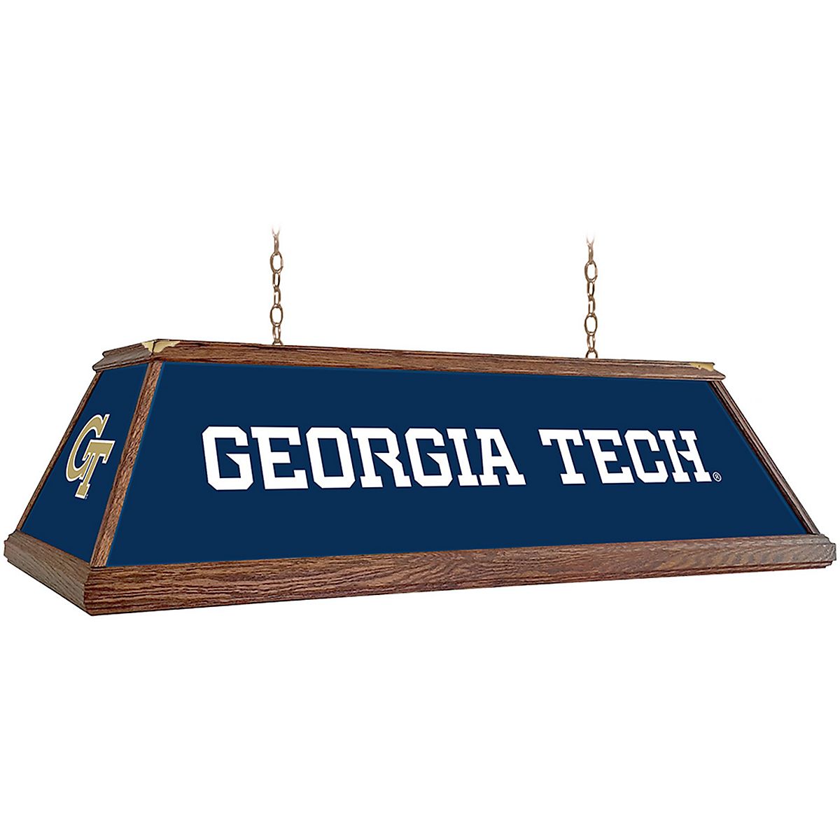 The Fan-Brand Georgia Tech Premium Wood Pool Table Light | Academy