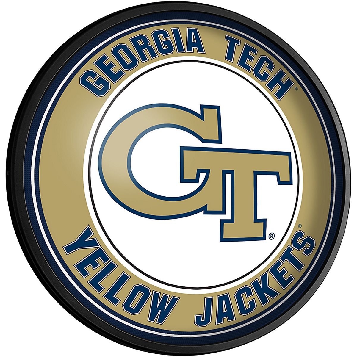 The Fan-Brand Georgia Tech Round Slimline Lighted Sign | Academy