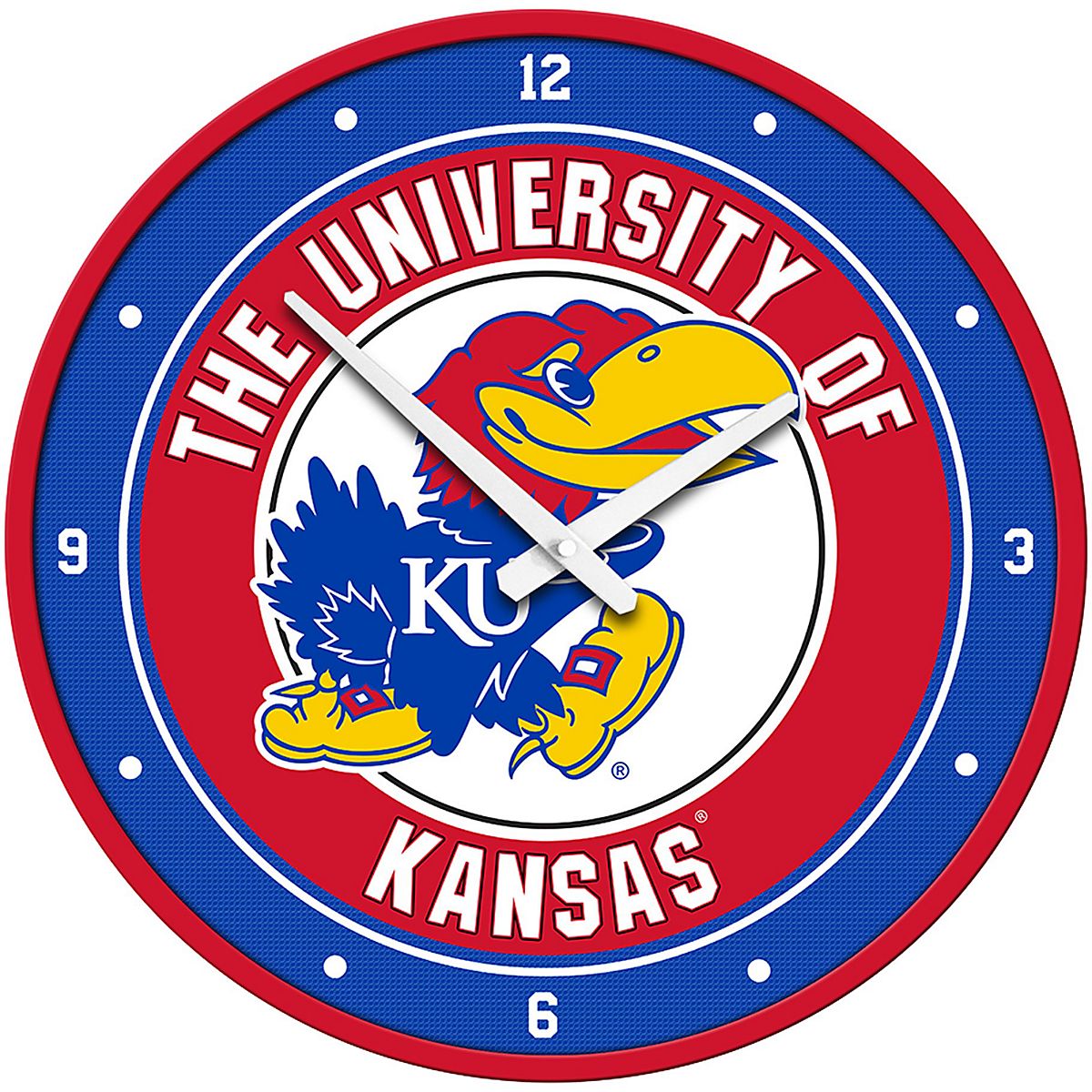The Fan-Brand University of Kansas Modern Disc Clock | Academy