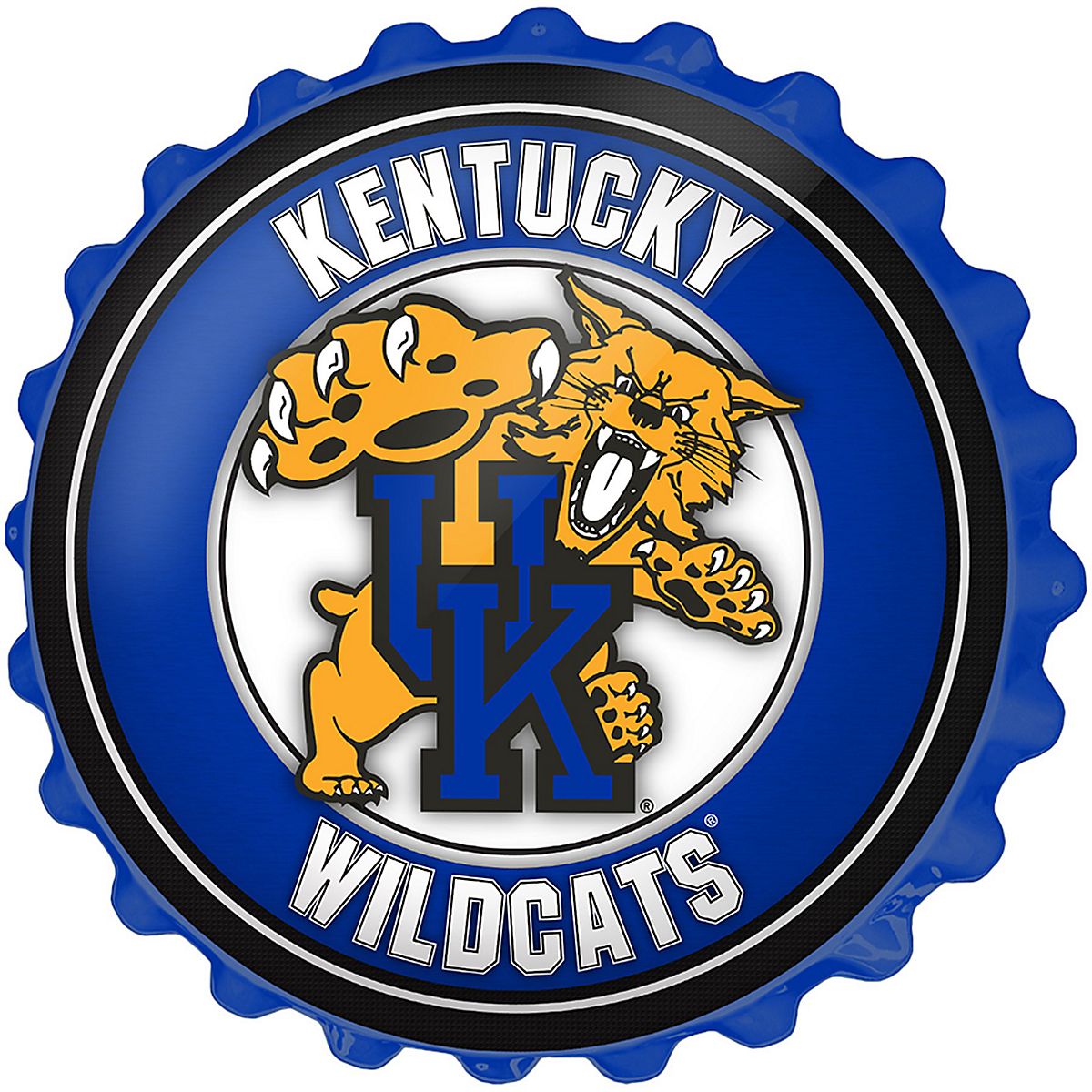 The Fan-Brand University of Kentucky Blue Mascot Bottle Cap Sign | Academy