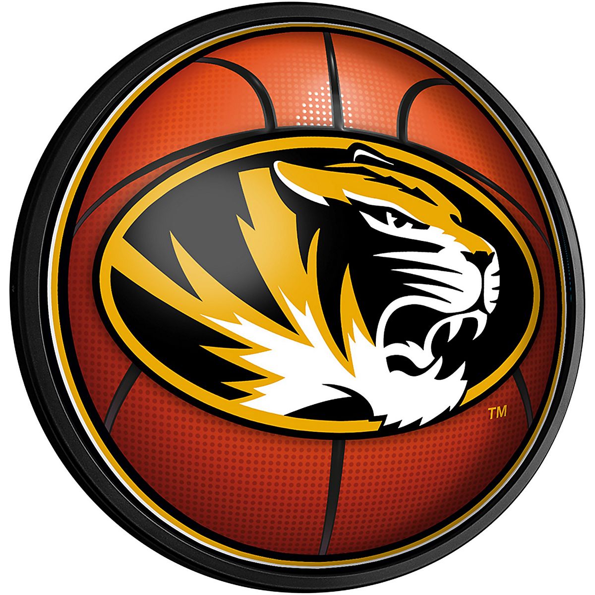The Fan-Brand University of Missouri Basketball Round Slimline Lighted ...