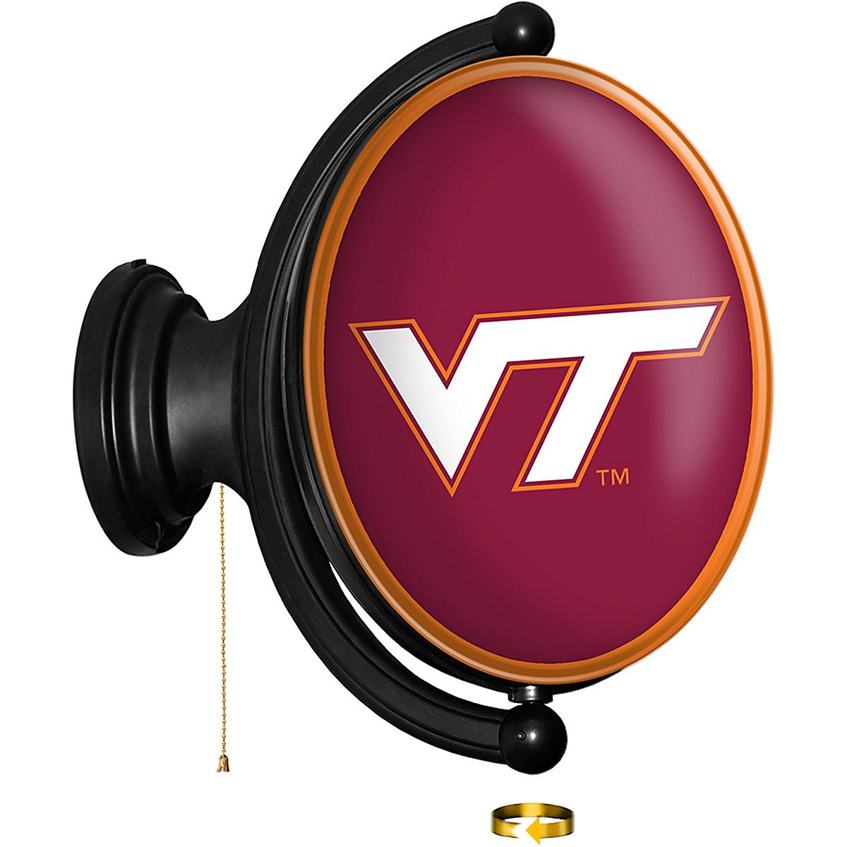 The Fan-Brand Virginia Tech Original Oval Rotating Lighted Sign | Academy