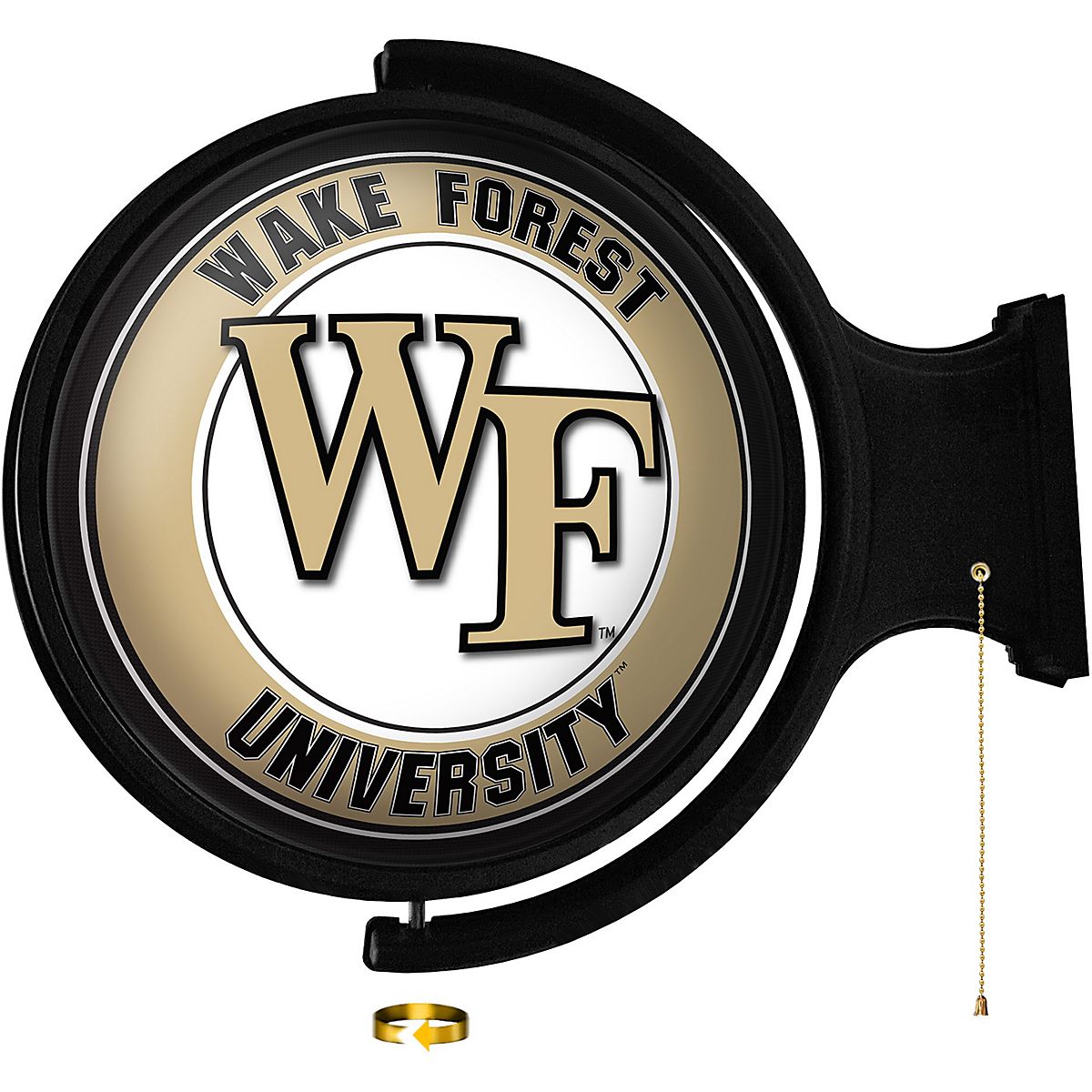 The Fan-Brand Wake Forest University Original Round Rotating Lighted ...