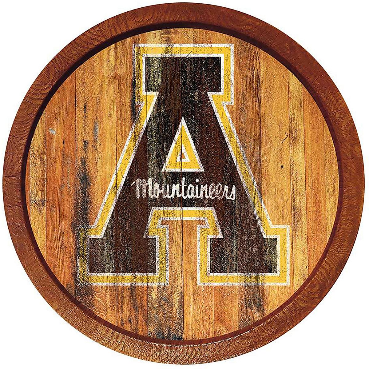 The Fan-Brand Appalachian State University Weathered Faux Barrel Top ...