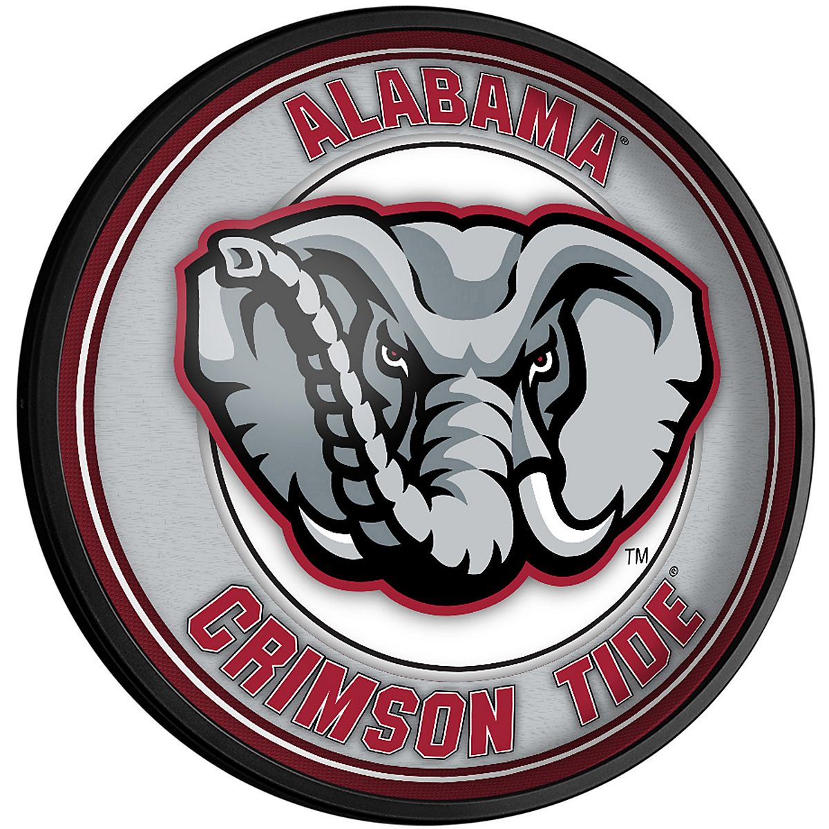 The Fan-Brand University of Alabama Logo Round Slimline Lighted Sign ...