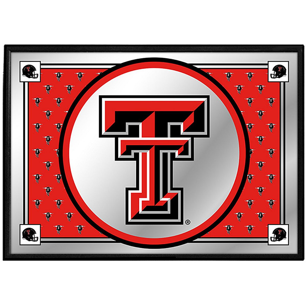 The Fan-Brand Texas Tech University Team Spirit Framed Mirrored Wall ...