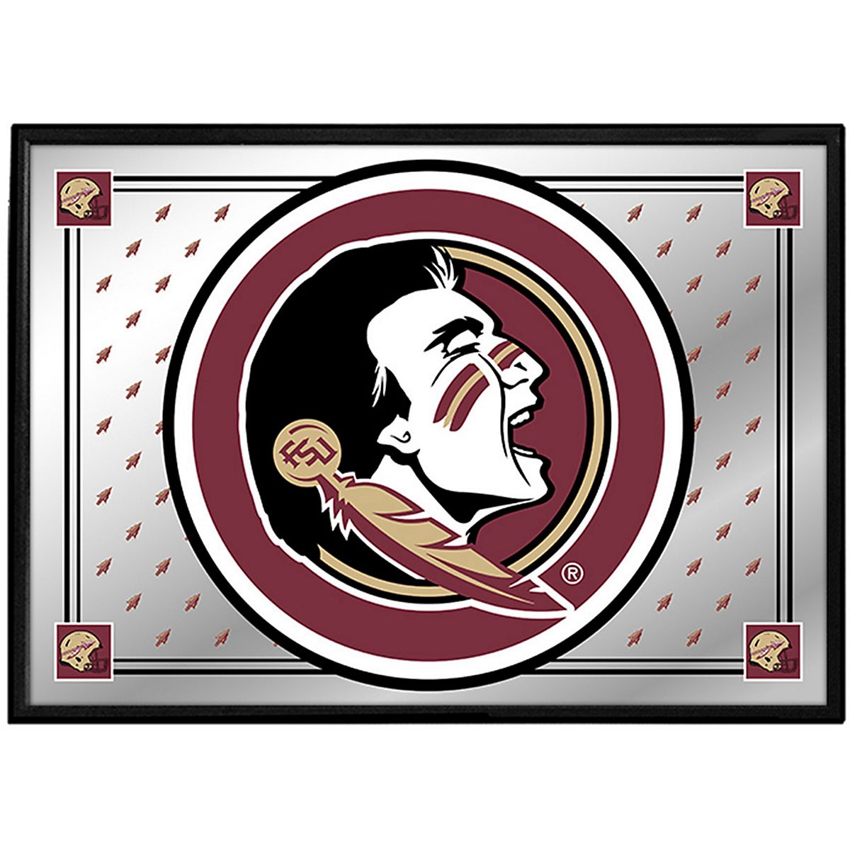 The Fan-Brand Florida State University Team Spirit Framed Mirrored Wall ...