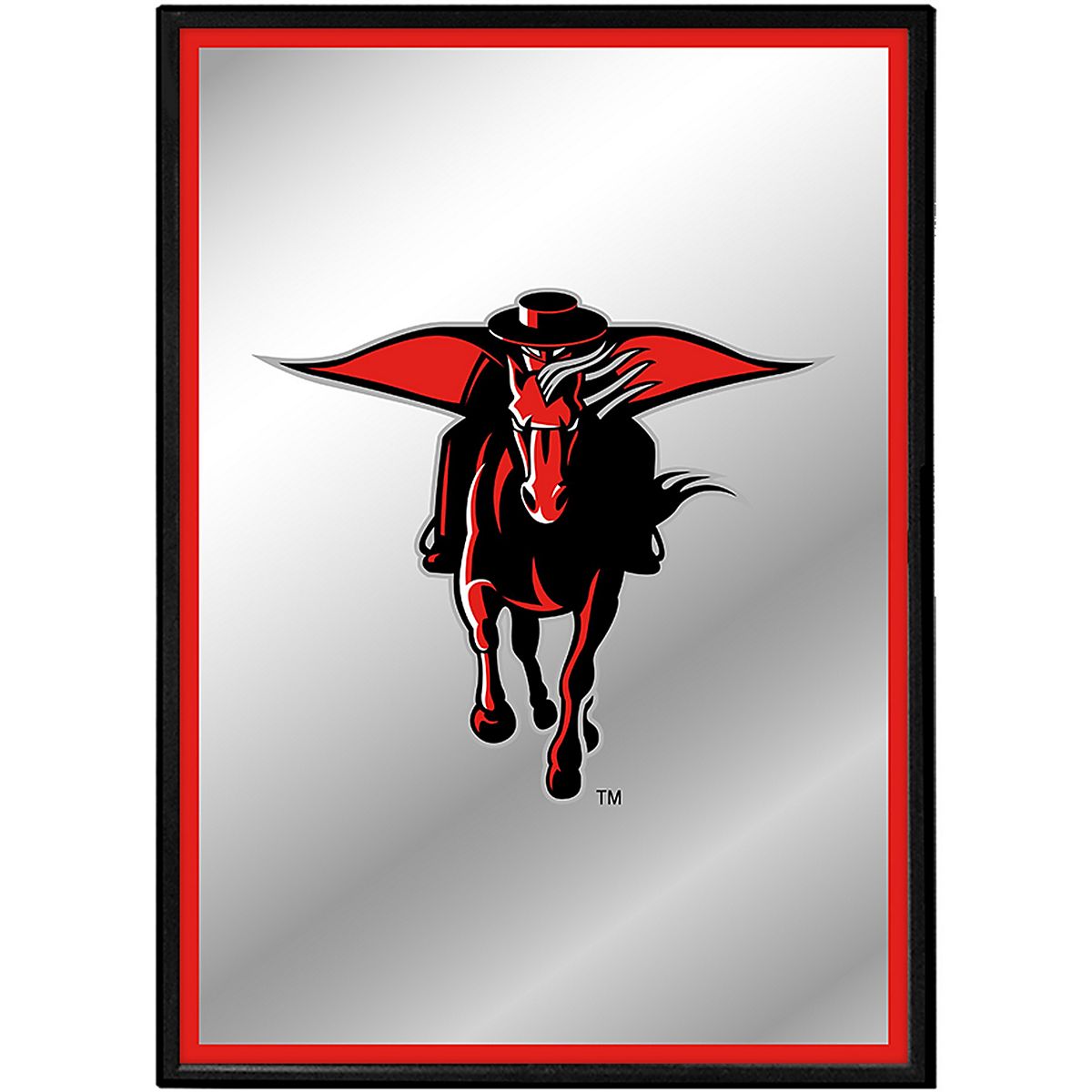 The Fan-Brand Texas Tech University: Mascot Framed Mirrored Wall Sign ...