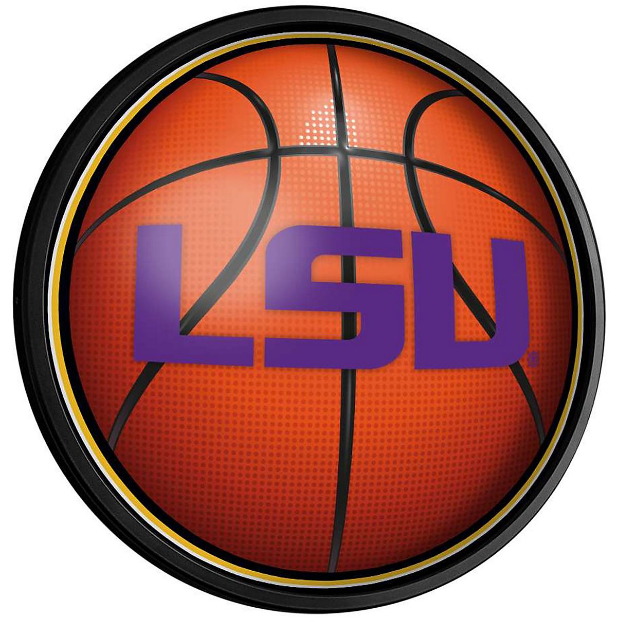 The Fan-Brand Louisiana State University Basketball Round Slimline ...