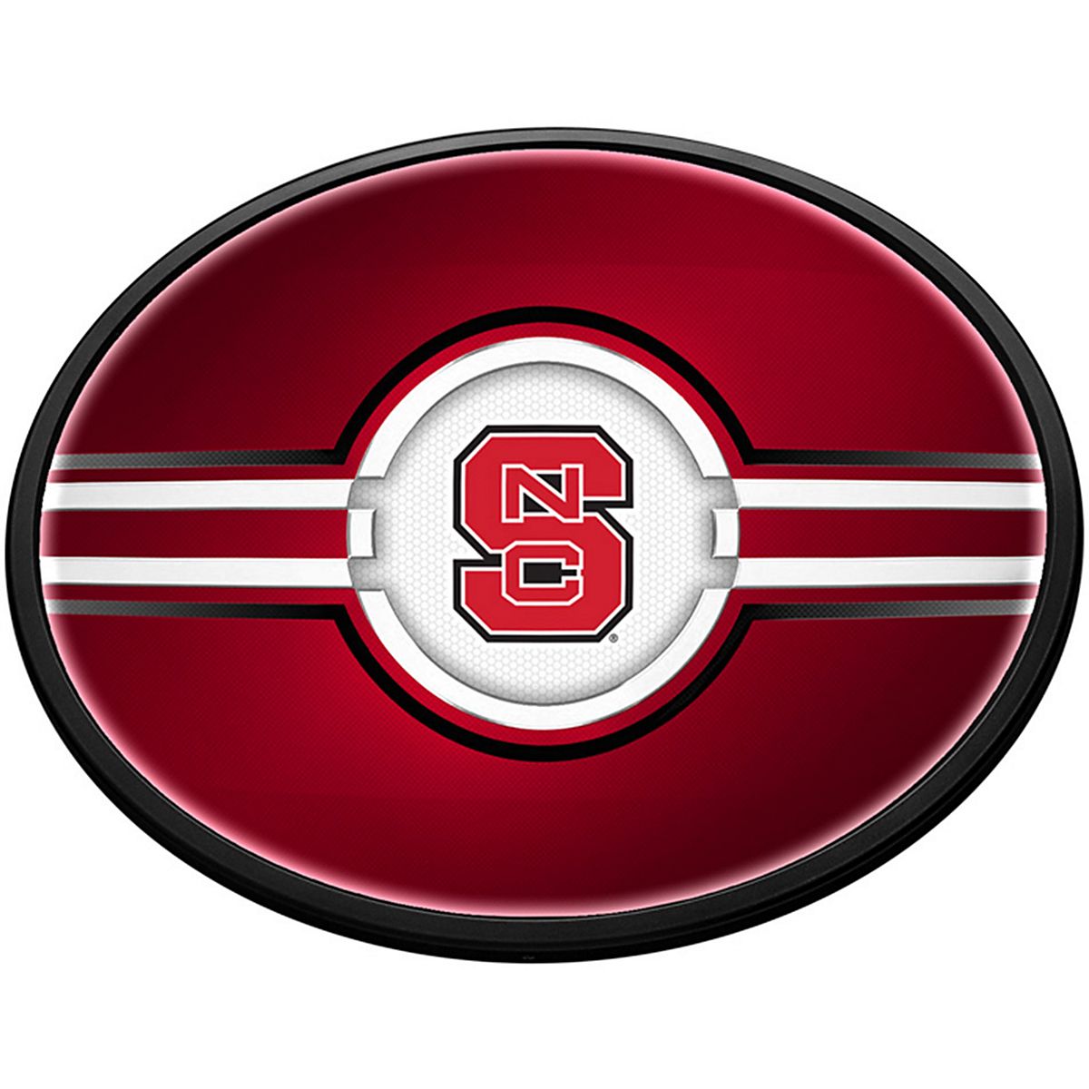 The Fan-Brand North Carolina State University Oval Slimline Lighted ...
